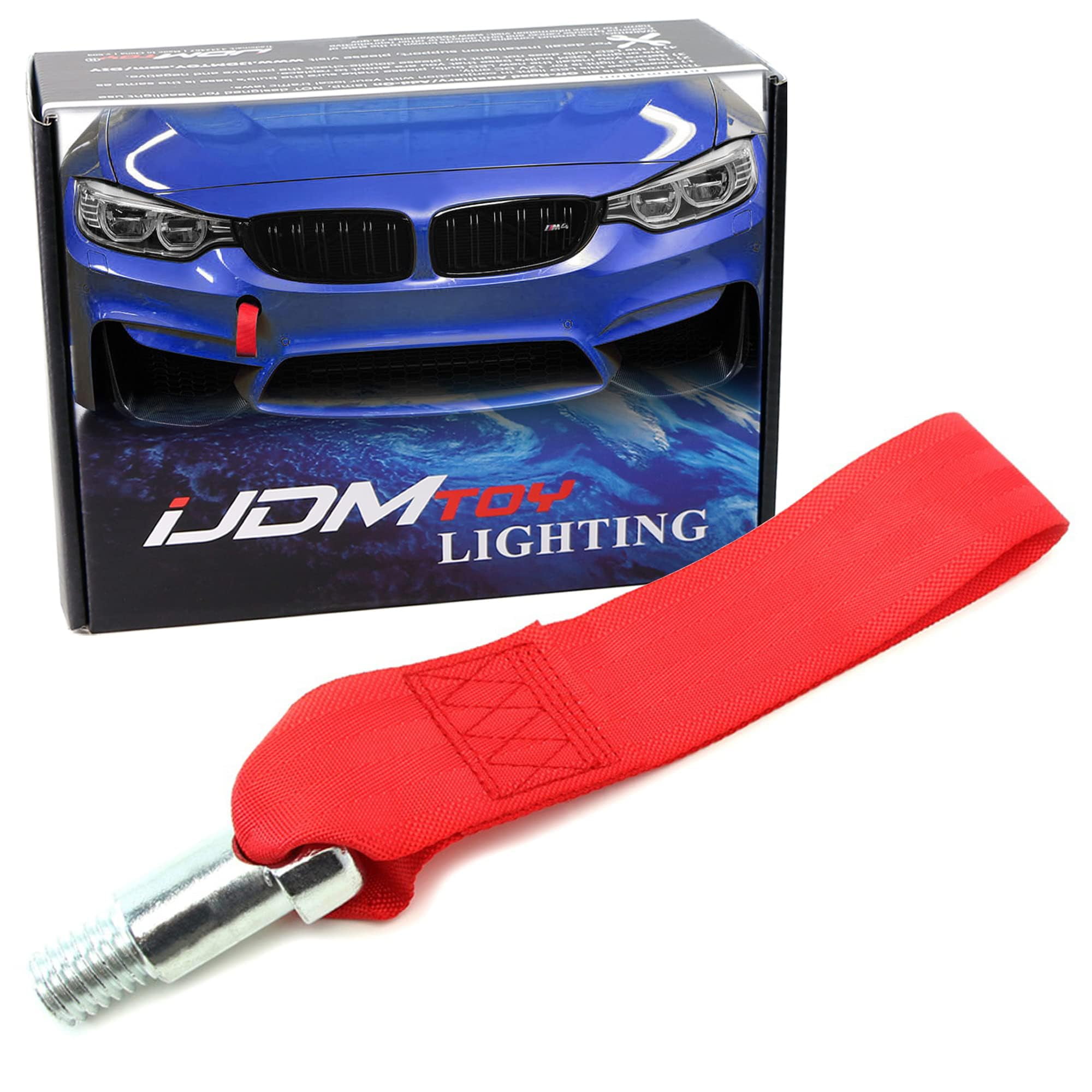 Red High Strength Racing Tow Hook Strap Set For BMW 1 2 3 4 5 Series ...