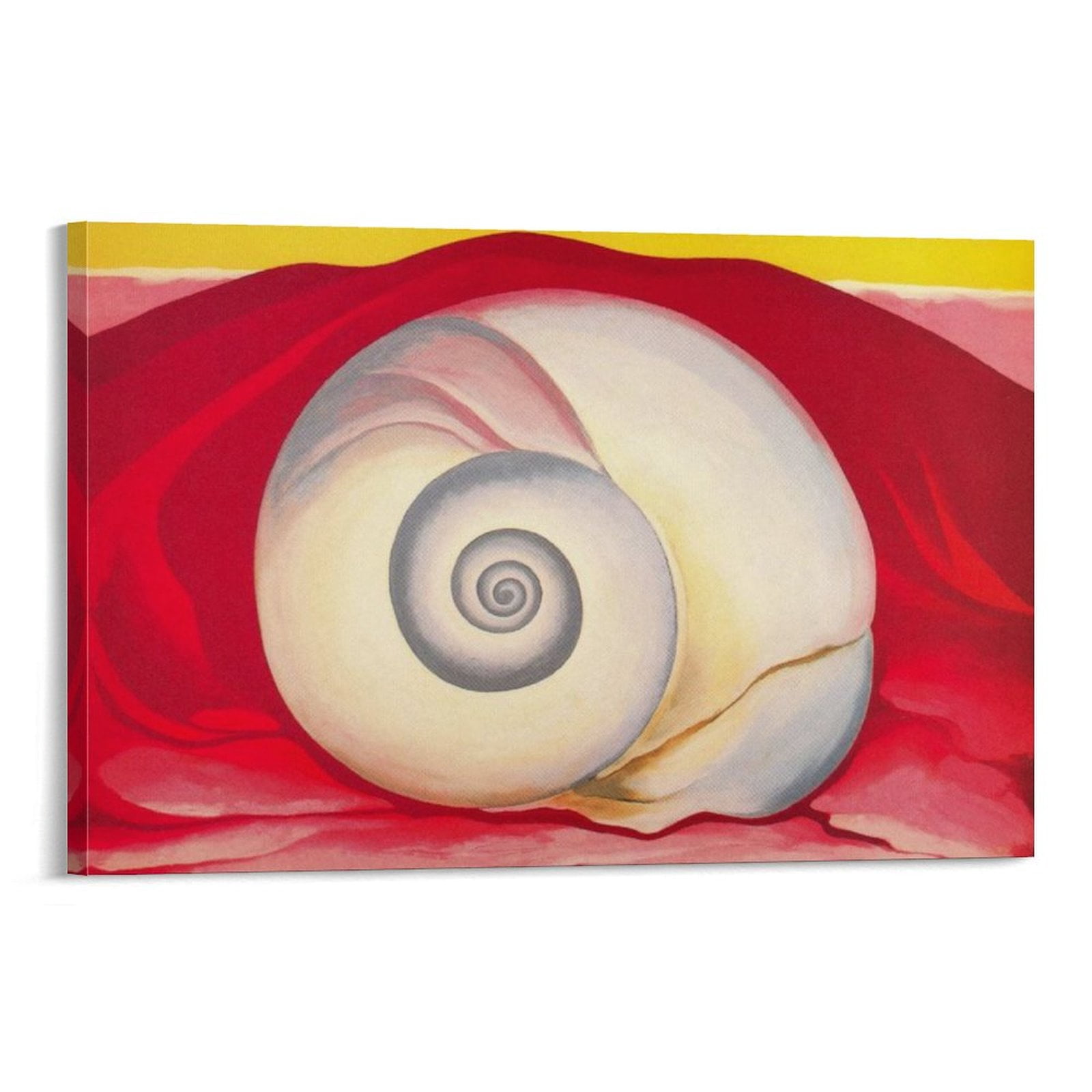 Red Hill And White Shell (1938) by Georgia OKeeffe Painting Poster ...