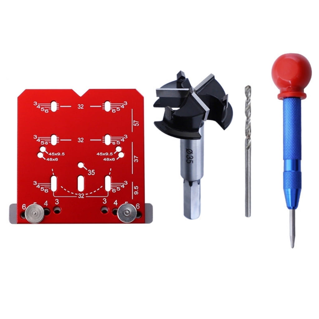 Red Hinge Template Gauge Tool Feature Standard Marking For Quick ...