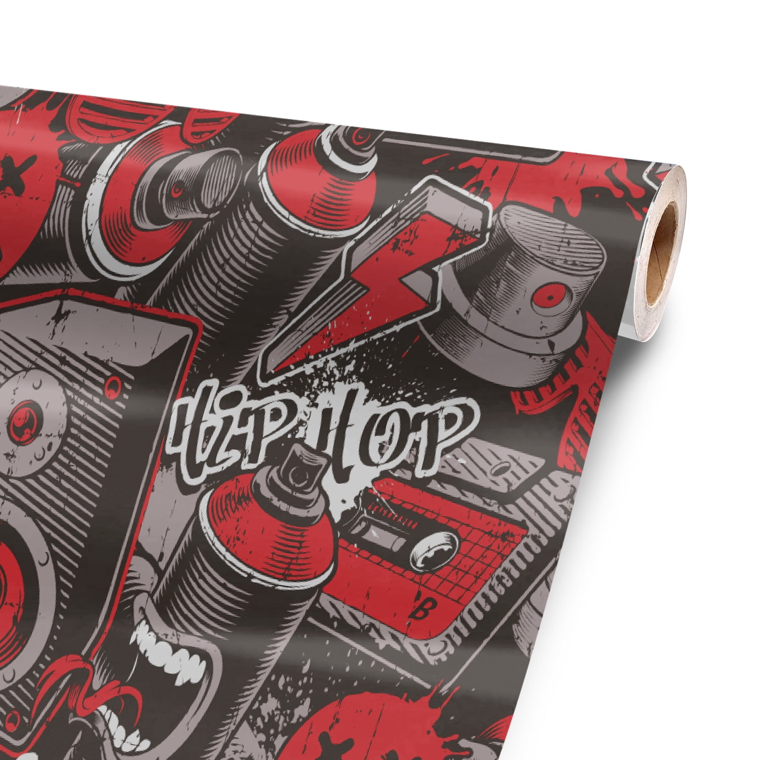 Red Hip Hop 60” x 52” Vinyl Wrap Sheet for large or custom items | 3M ...