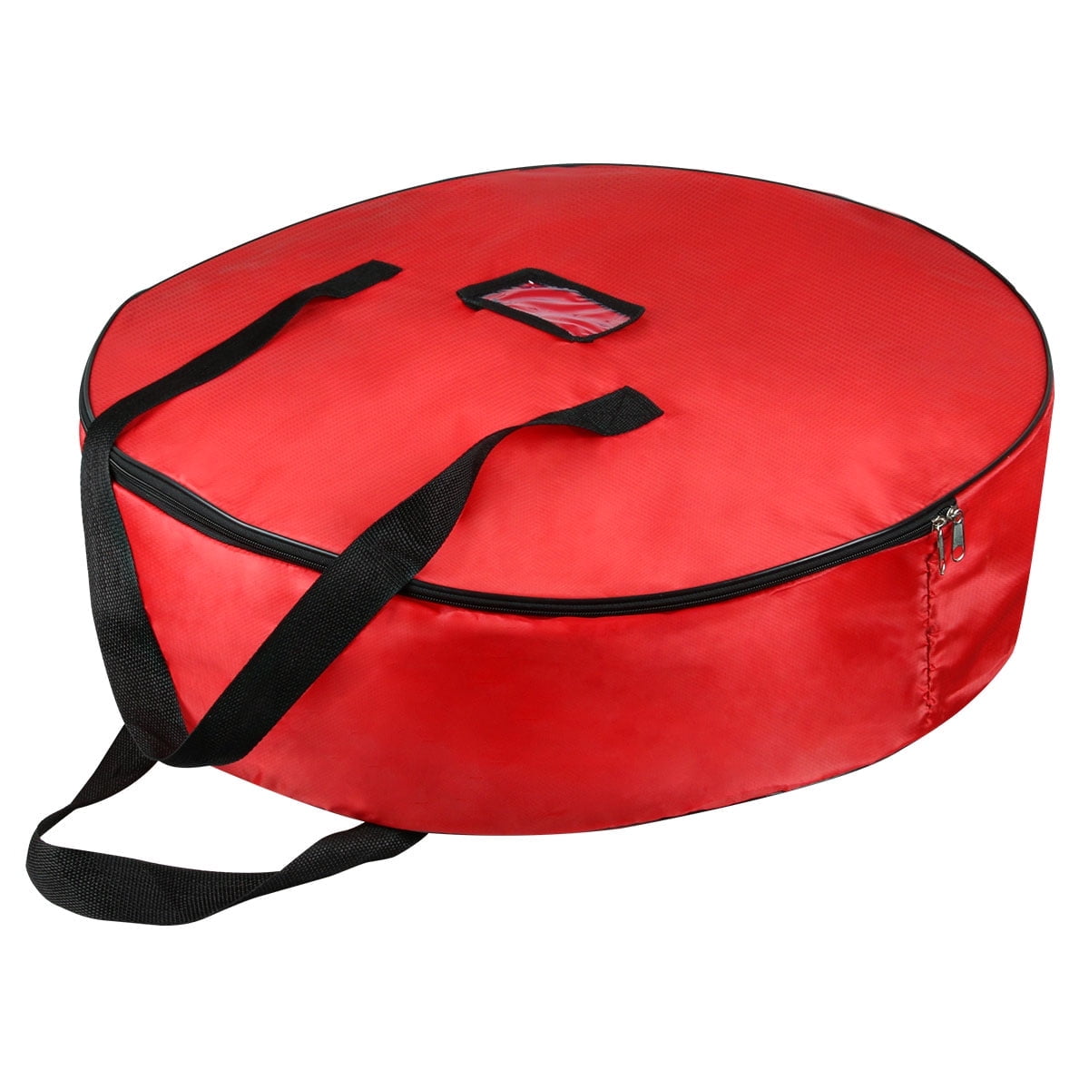 Red Holiday 25" Christmas Wreath Storage Bag with Zipper Heavy Duty ...