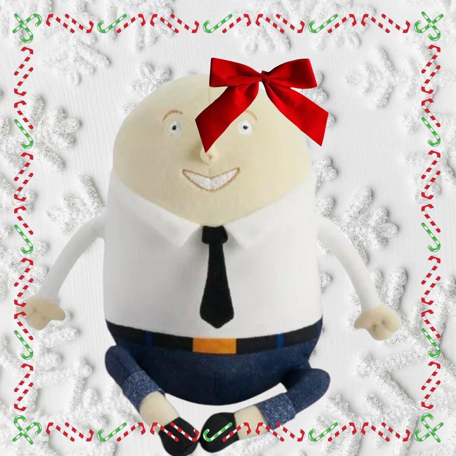 Red Holiday Bow Plush After The Fall Humpty Dumpty 12" Animal NEW ...