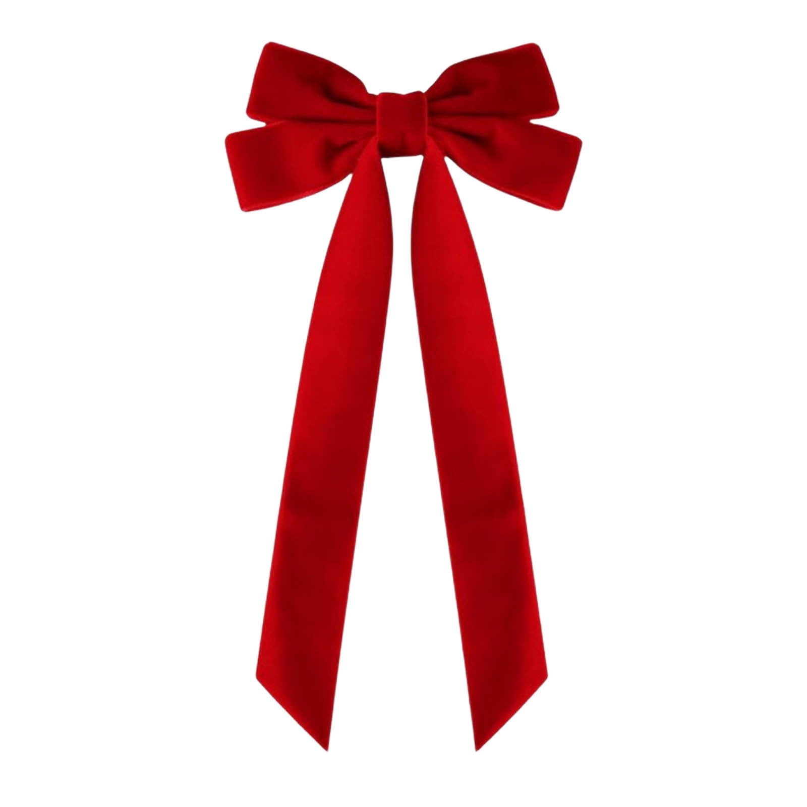 Red Holiday Velvet Bows For Decorating Trees And Wreaths With Easy ...