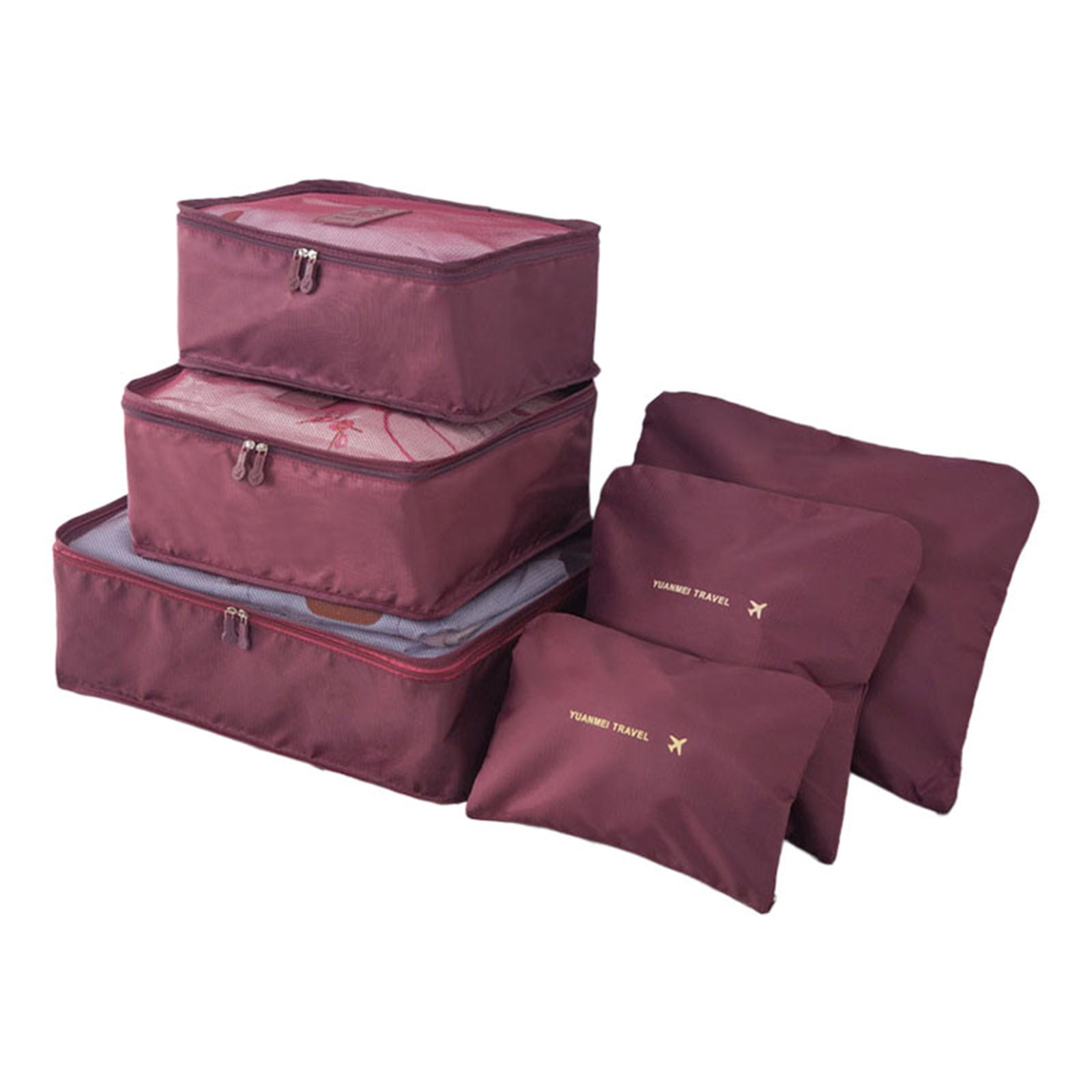 Red Home Textile Storage With Shoe Travel Cubes Carry On Packing ...