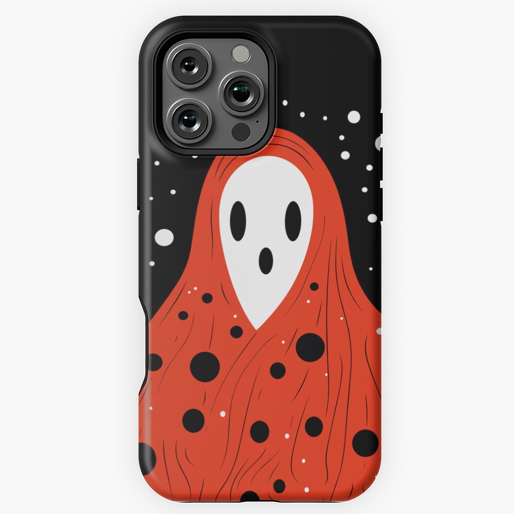 Red Hooded Spook Horror Art Phone Case for iPhone 16 15 14 13 12 11 Pro ...