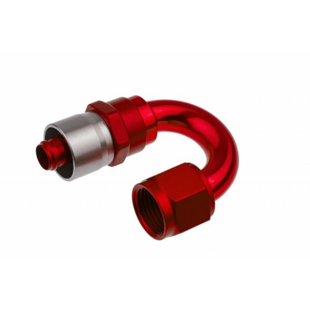 Red Horse Performance Crimp Style Hose End -16 AN | 180 Degree | Red ...