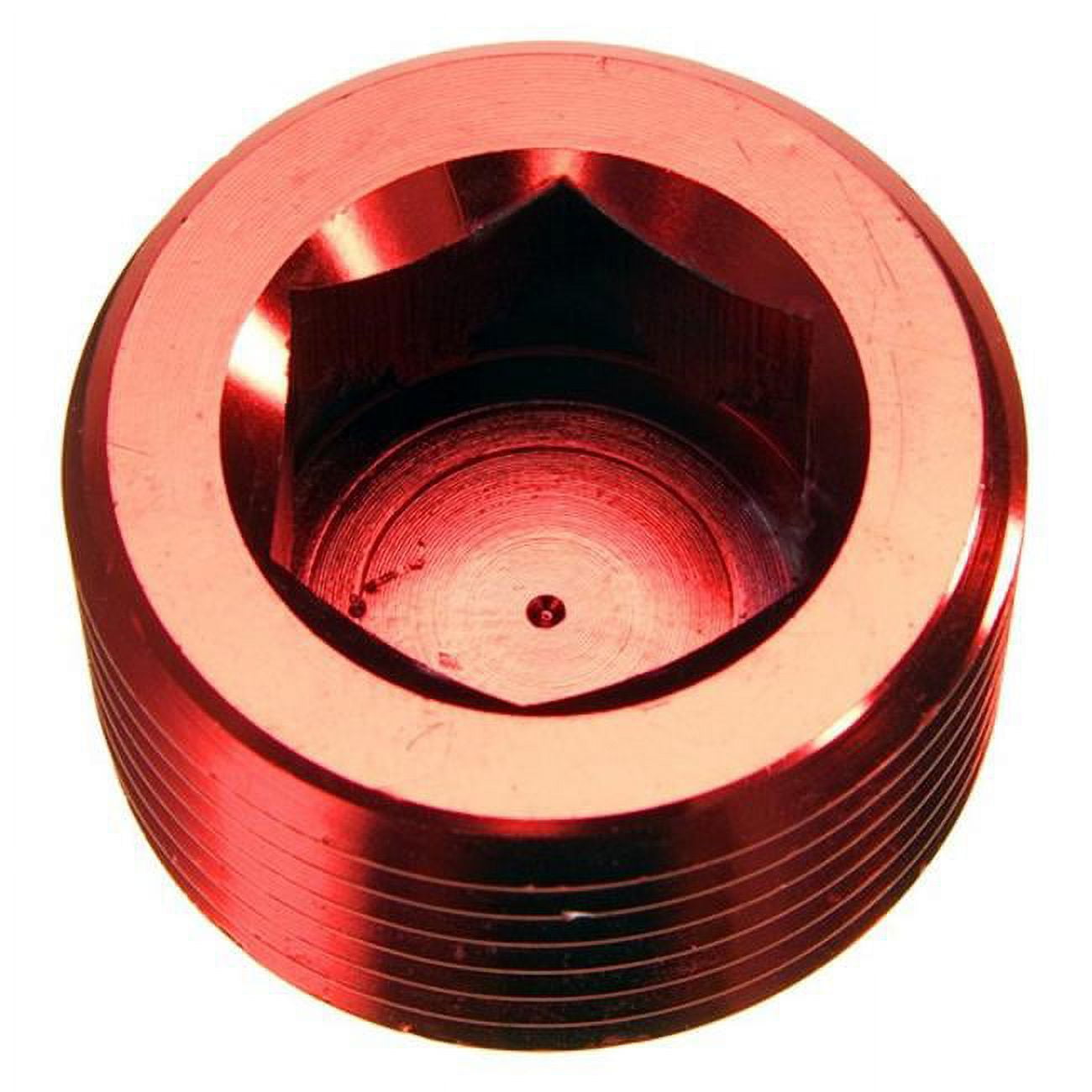Red Horse Performance RHP932-06-3 06 AN NPT Hex Head Pipe Plug, Red ...
