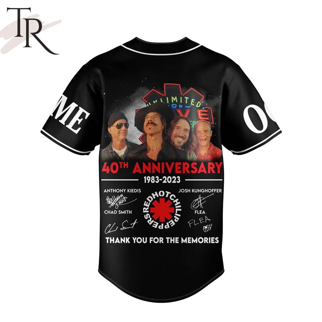 Red Hot Chili Peppers 40th Anniversary 1983 - 2023 Thank You For The ...