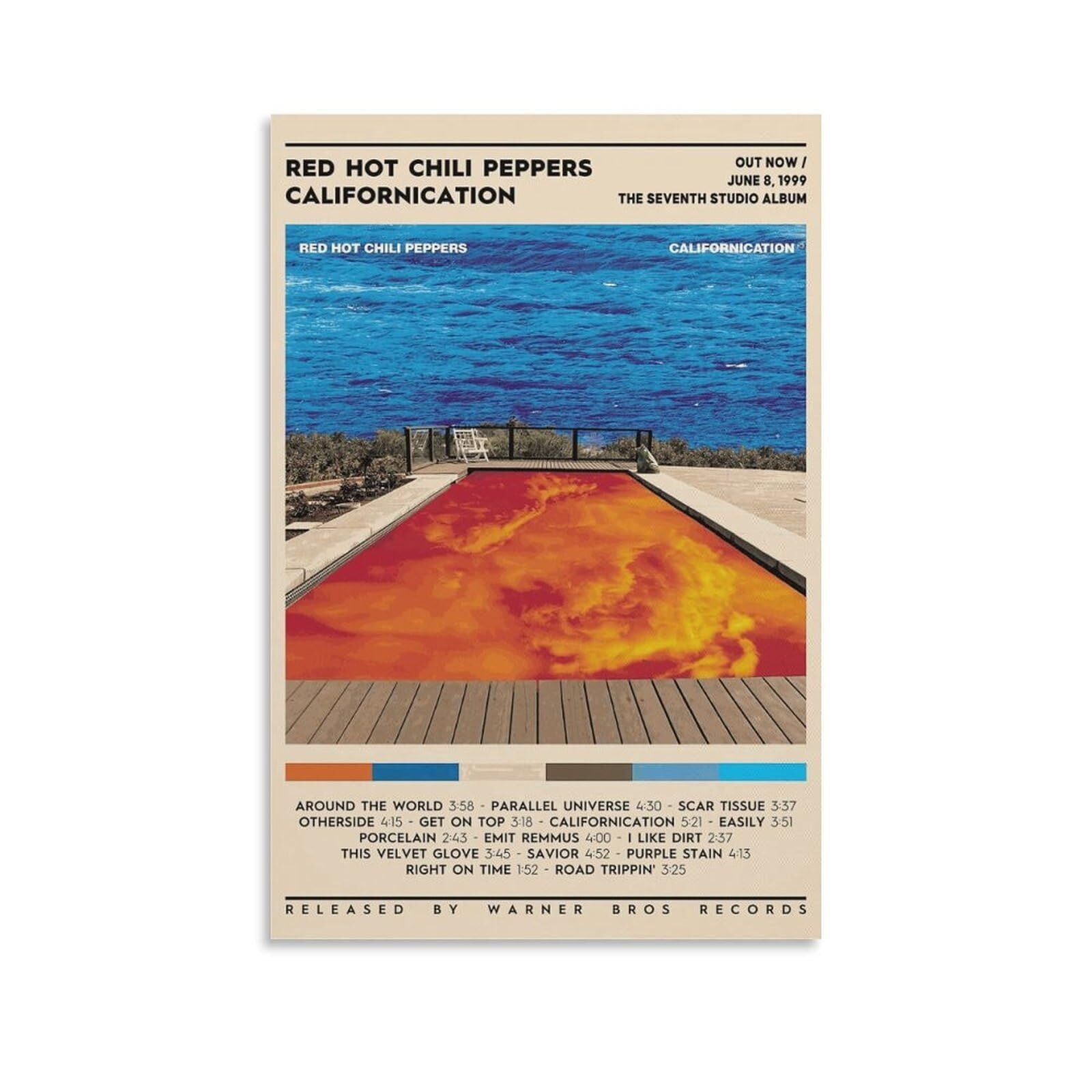 Red Hot Chili Peppers - Californication Album Cover Canvas Poster Print ...