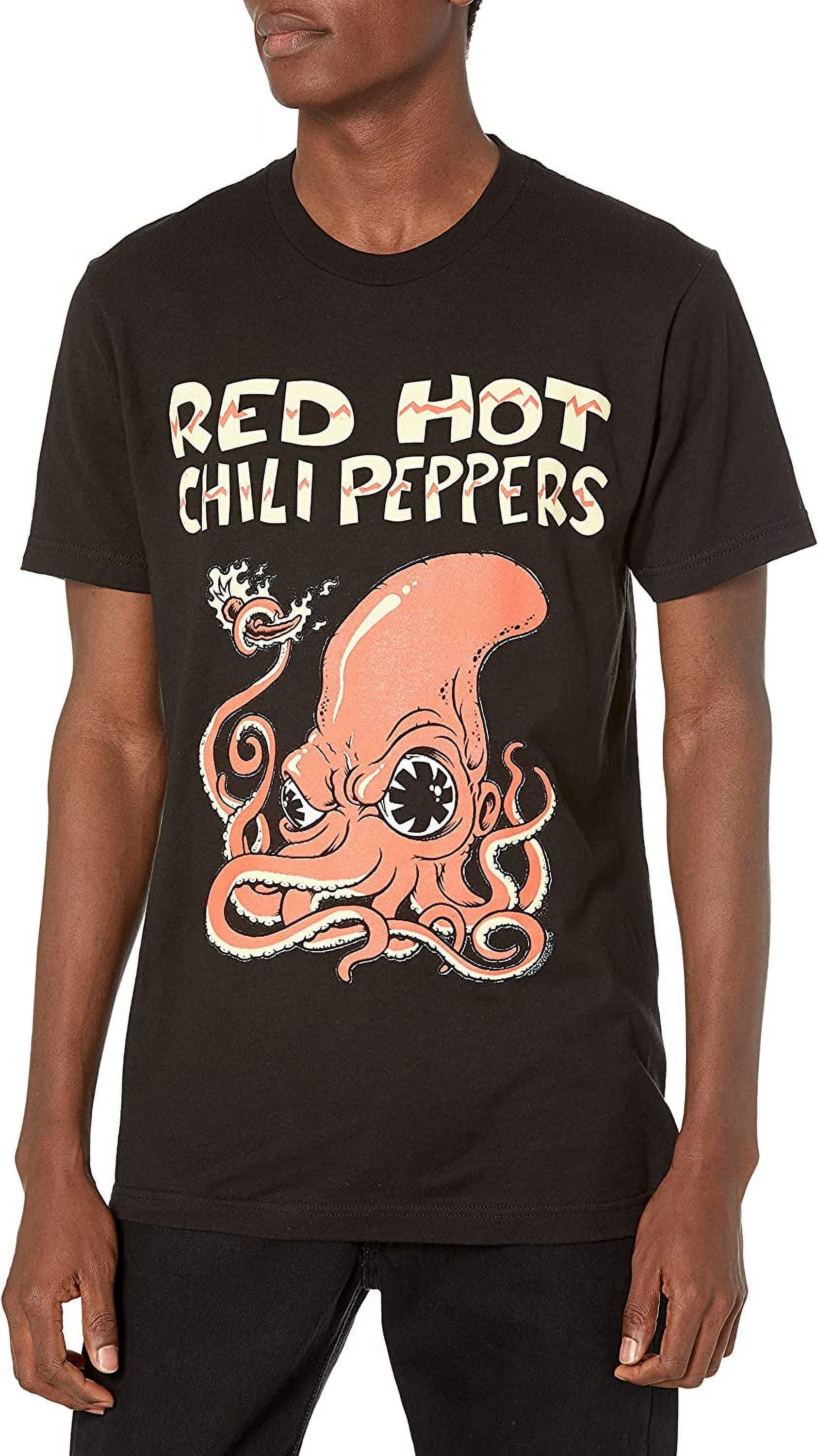 Red Hot Chili Peppers Men's Squid T-Shirt Black Large | Officially ...