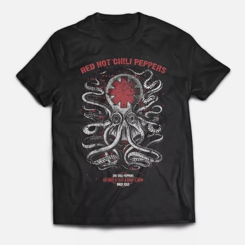 Red Hot Chili Peppers Octopus T-Shirt Funk Rock Band - Walmart.com