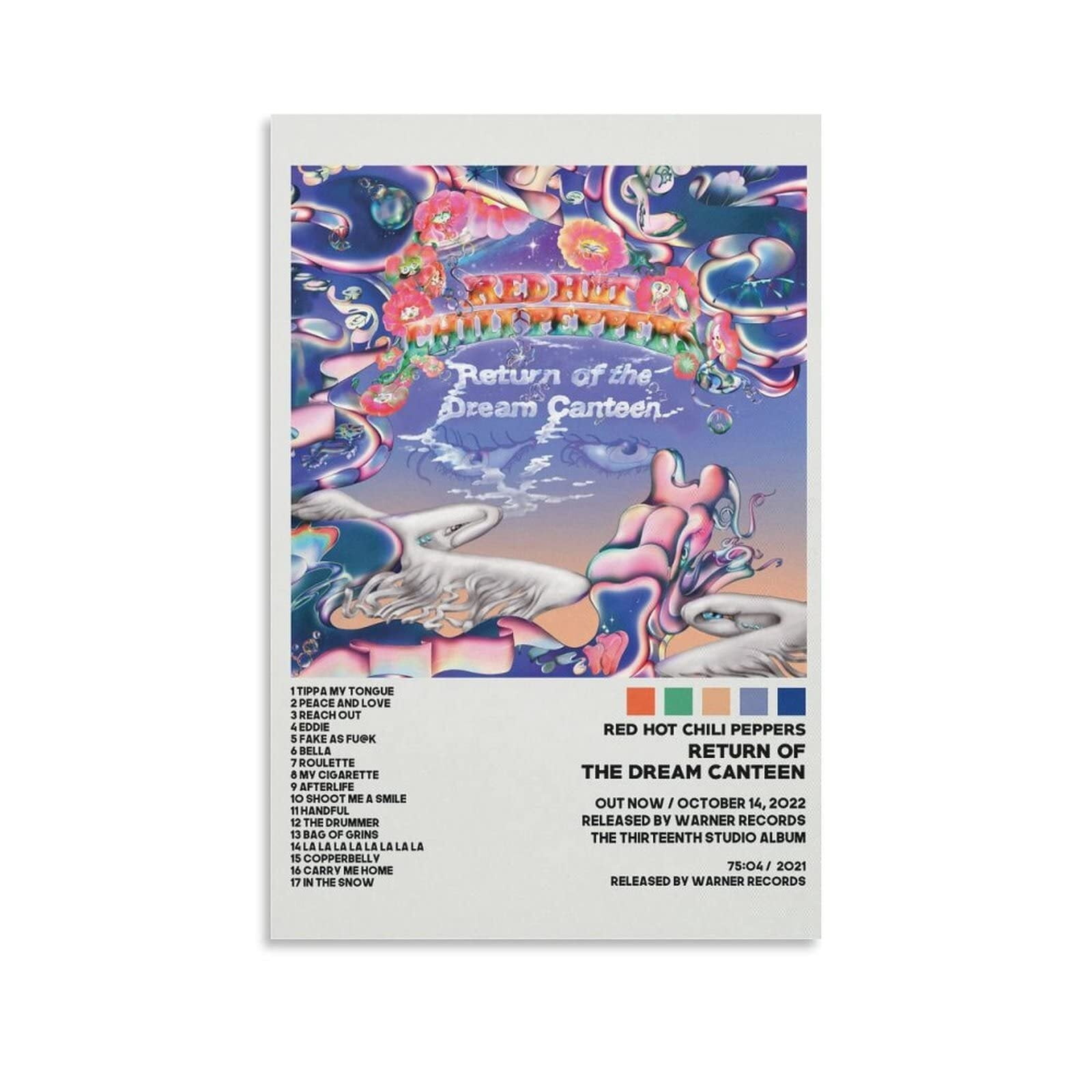 Red Hot Chili Peppers Posters Return of The Dream Canteen Poster Canvas ...