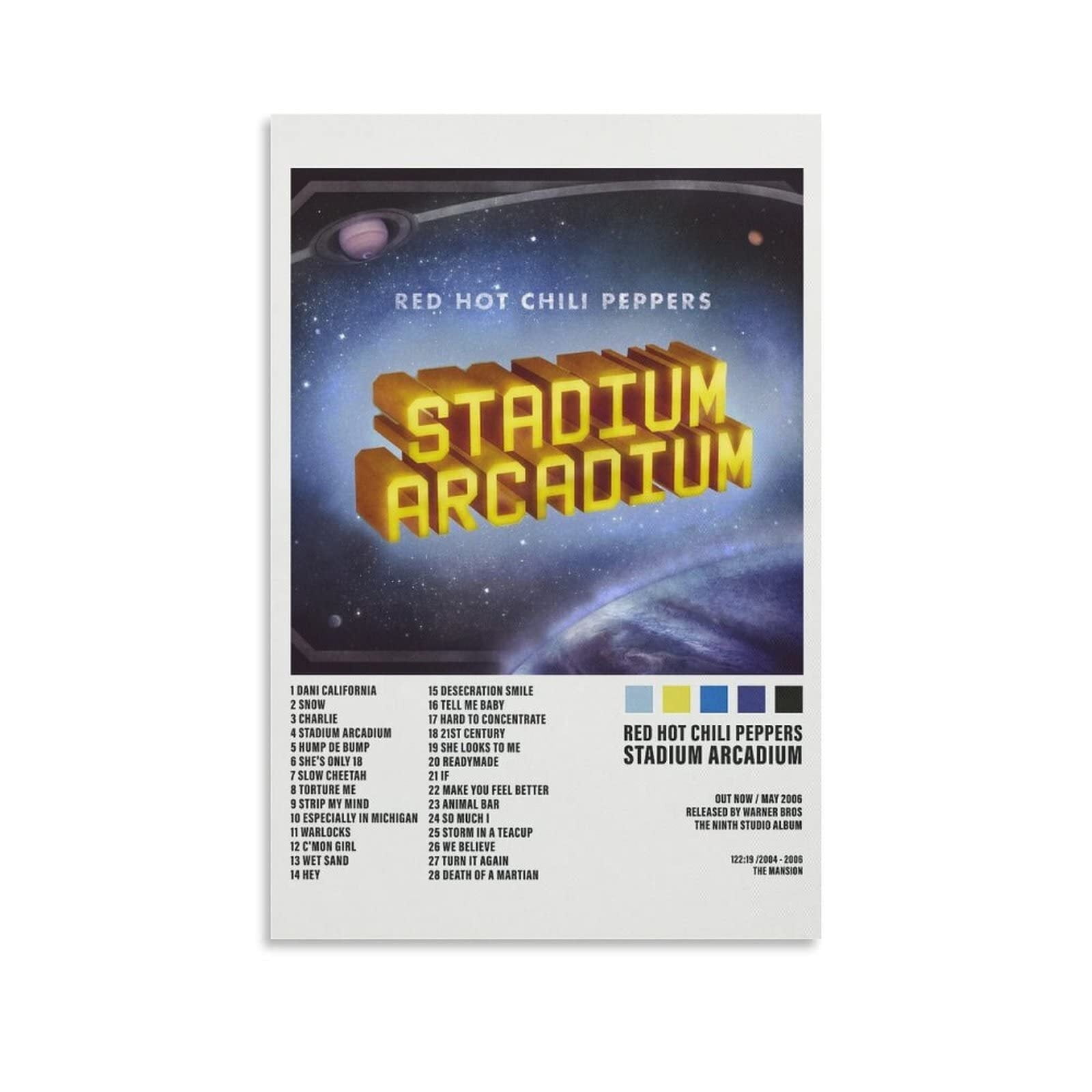 Red Hot Chili Peppers Stadium Arcadium Poster (2) Canvas Poster Bedroom Decoration Landscape ...