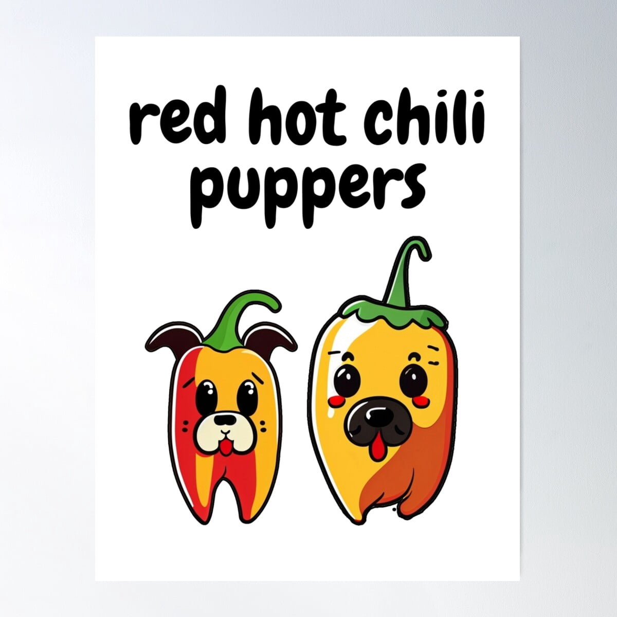 Red Hot Chili Puppers Poster Wall Art, Modern Wall Decor For Living ...