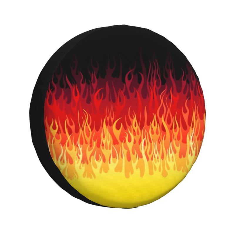 Red Hot Fire Racing Flames Tire Cover 4WD 4x4 RV Spare Wheel Protector ...
