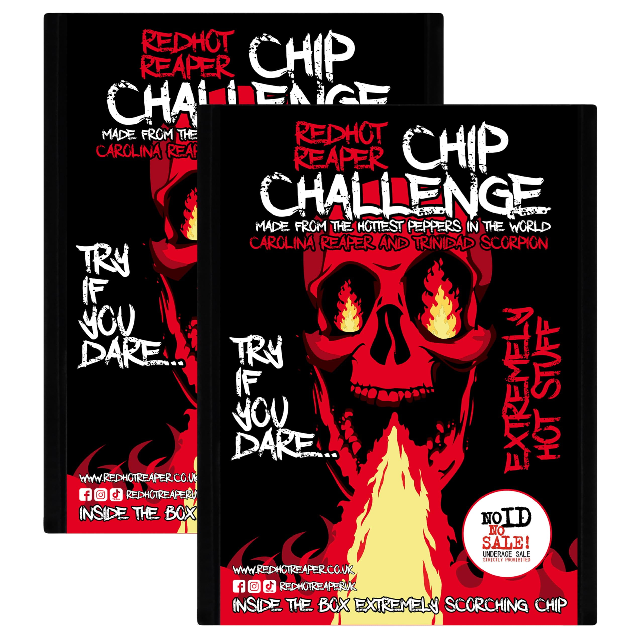 Red Hot Reaper - MFF30 (2 pack) Chip Challenge Hottest Snack - Carolina ...