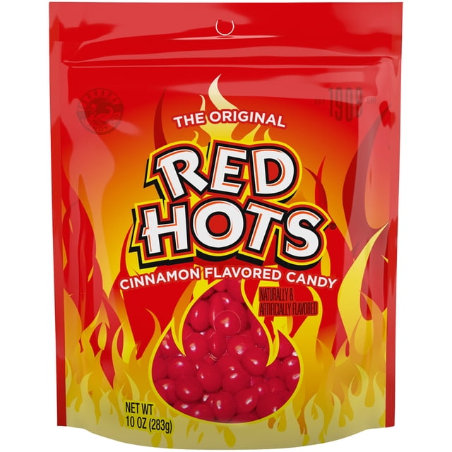 Red Hots Cinnamon Candy Bag, 10 oz - Walmart.com