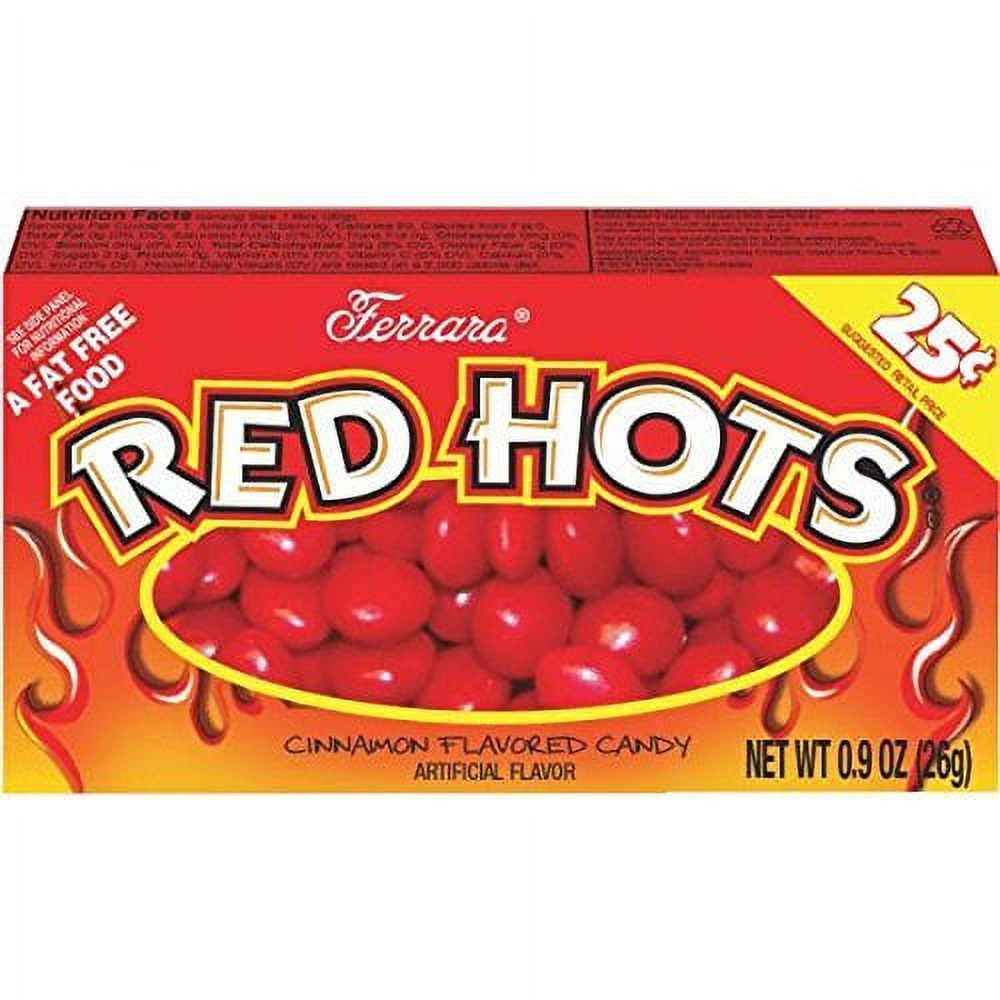 Red Hots Cinnamon Flavored Candy, 0.9 oz Box - 24 Boxes - Walmart.com