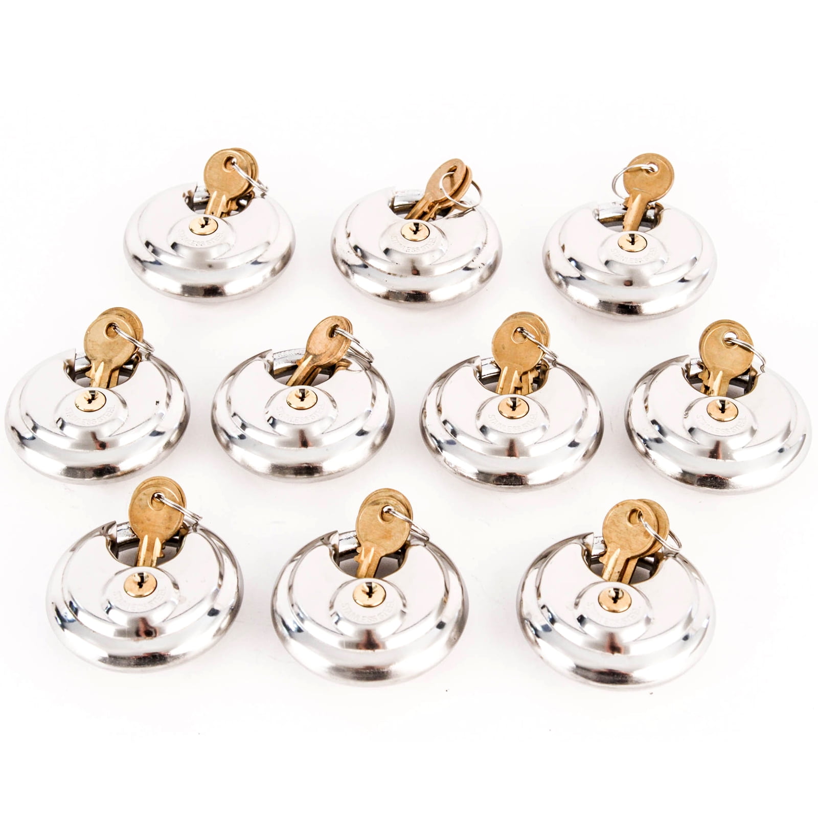 Red Hound Auto 10 Armor Disc Padlock Trailer Brass Cylinder Storage ...