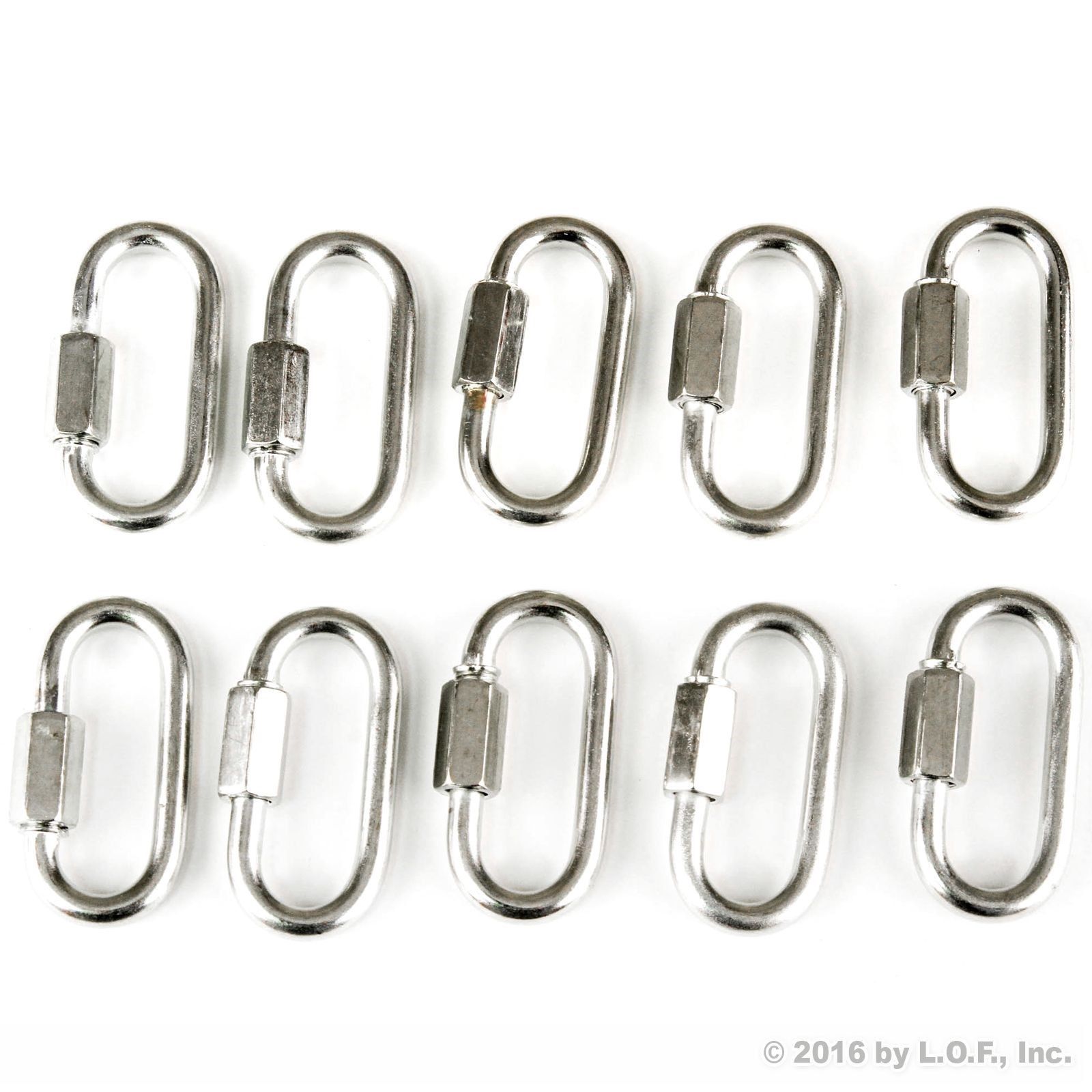 Red Hound Auto 10 Quick Link Chain Rope Cable Strap Connector Rigging 3 ...