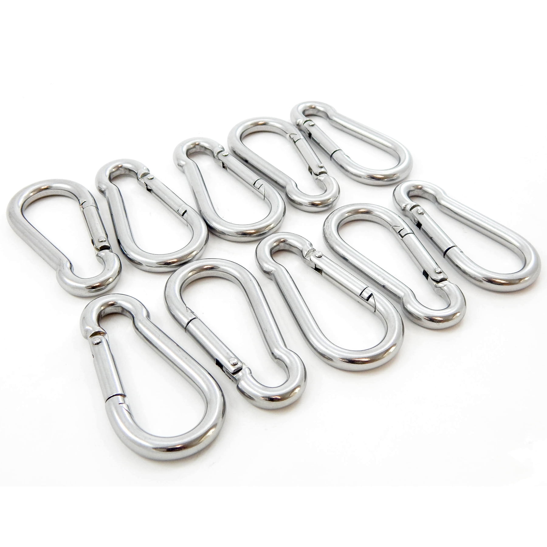Red Hound Auto 10 Steel Spring Snap Quick Link Carabiner Hook Clips 4 ...