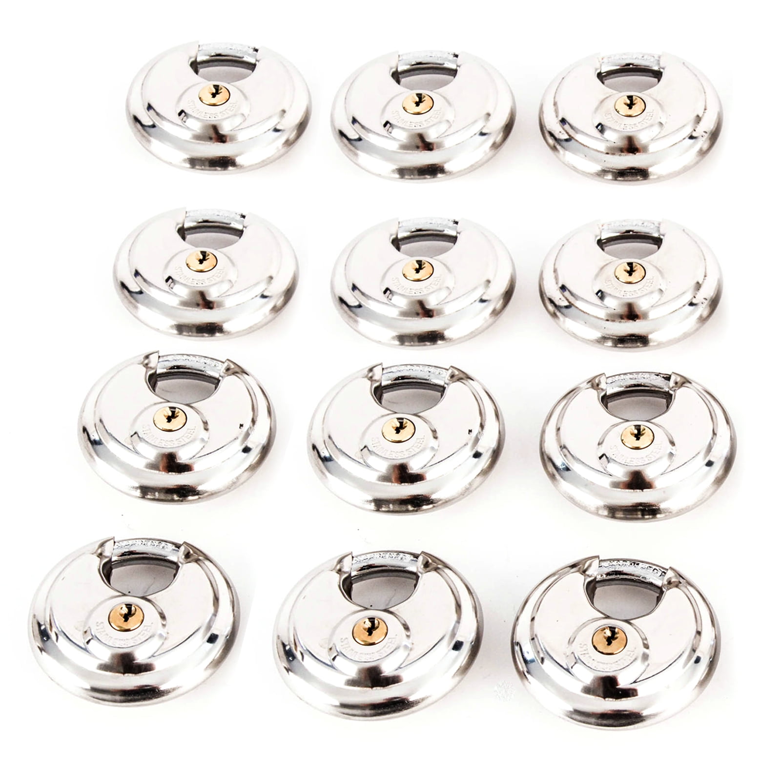 Red Hound Auto 12 Armor Disc Padlock Trailer Brass Cylinder Storage ...