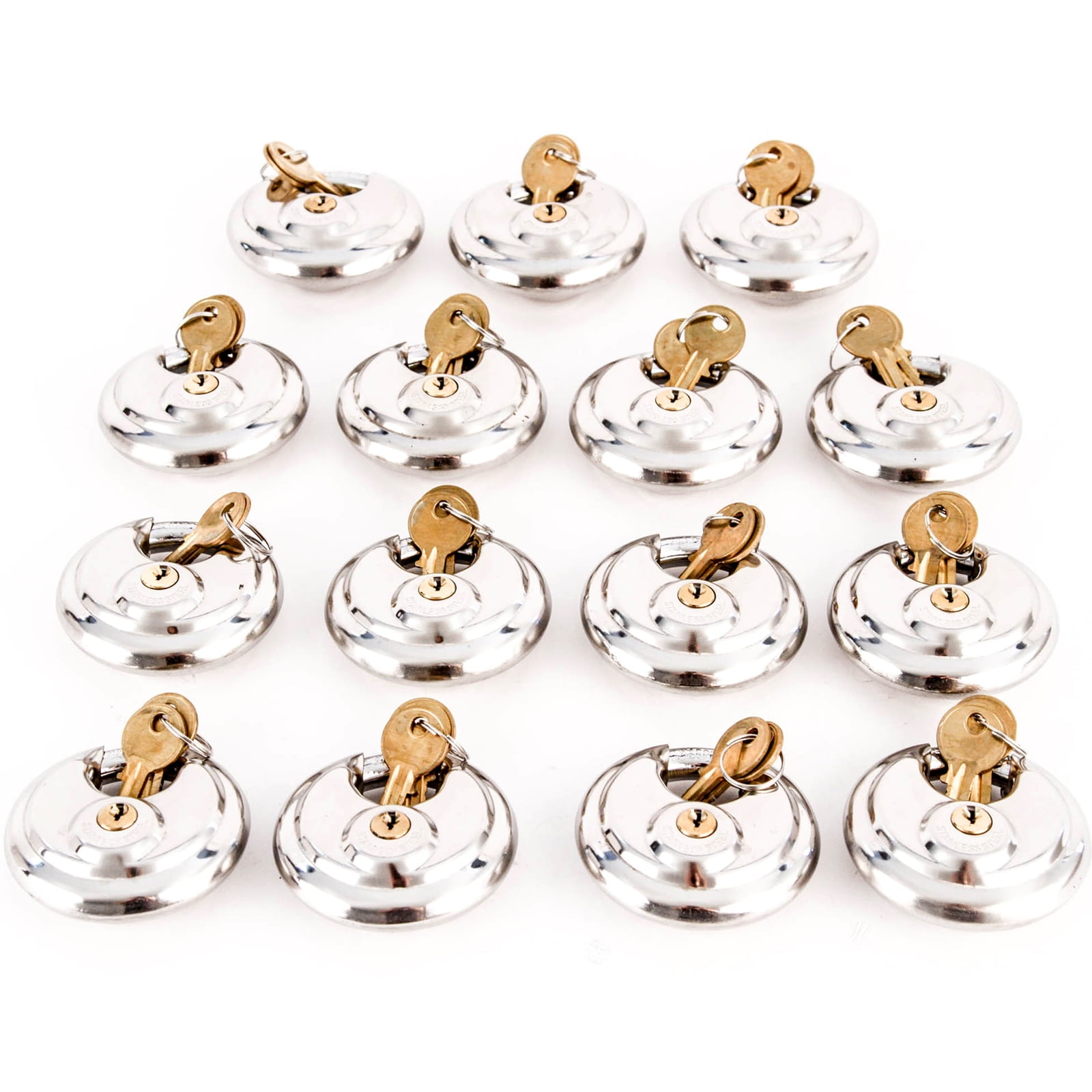 Red Hound Auto 15 Stainless Steel Armor Disc Padlocks Trailer/Self ...