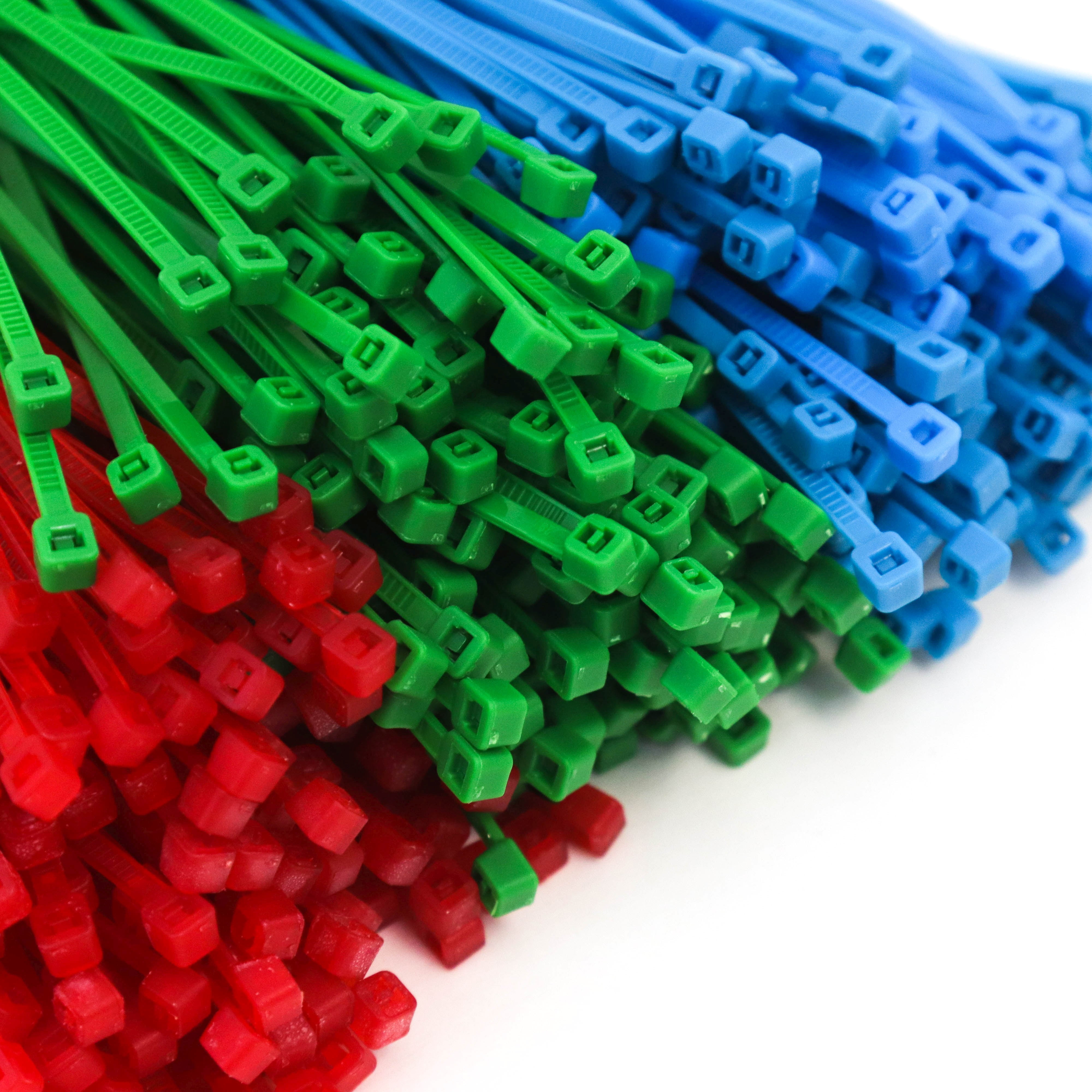 Red Hound Auto 1500 Heavy Duty 4 inch 18 Pound Color Cable Ties Nylon ...