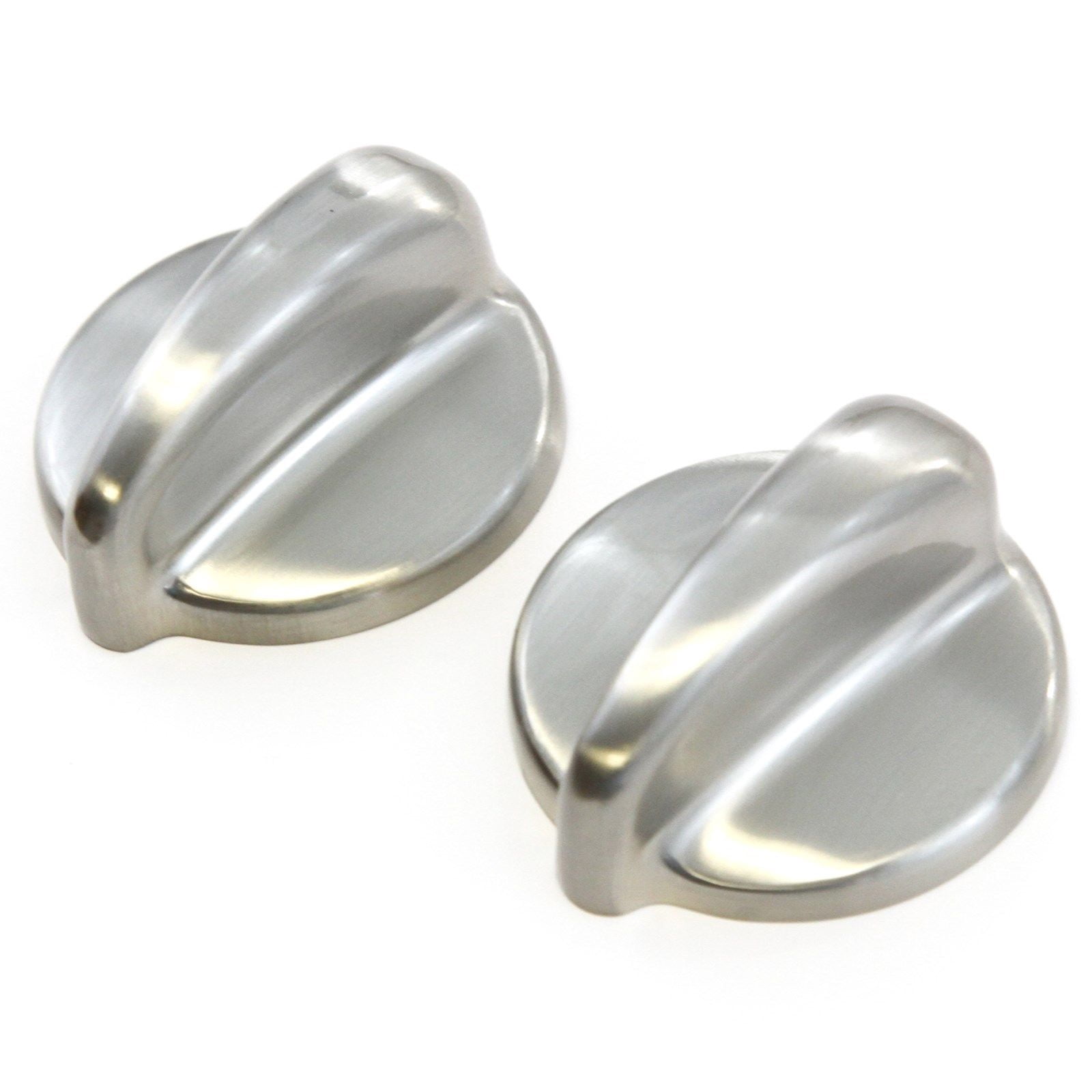 Red Hound Auto 2 Range Top Surface Burner Metal Knobs Replacement Compatible with General ...