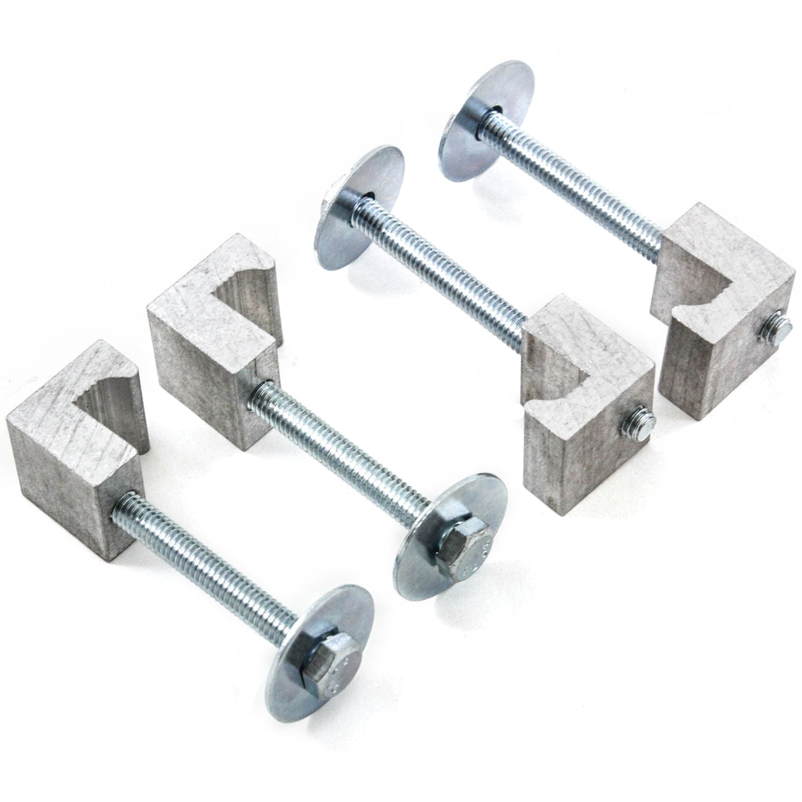 Red Hound Auto Tool Box Tie Downs, Aluminum J Hook Crossover, 4pc Set ...