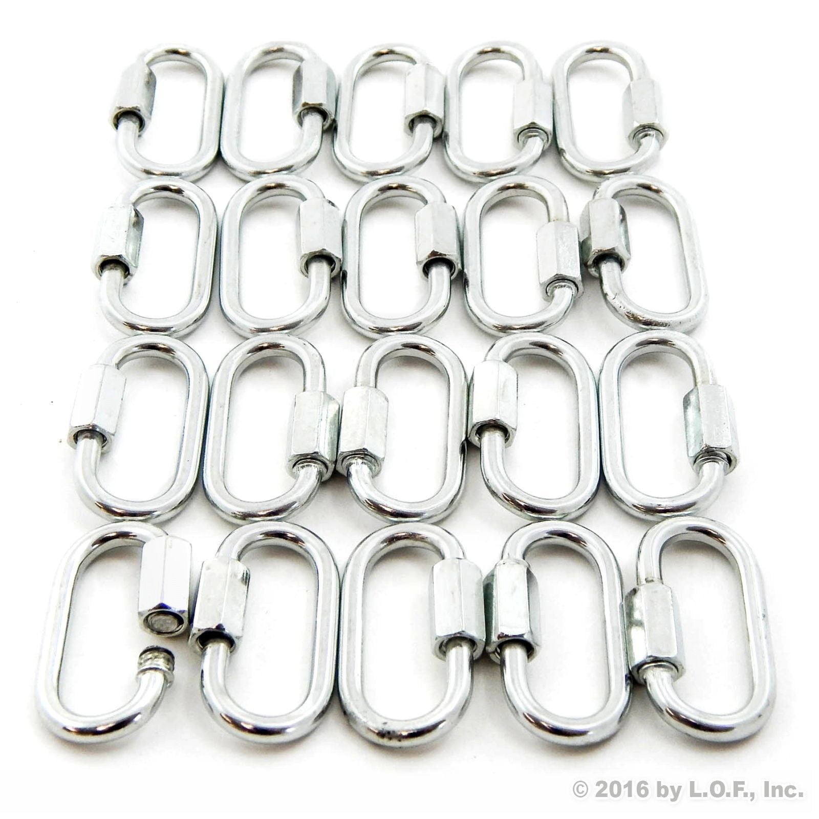 Red Hound Auto 20 Quick Link Chain Cable Strap Connector Rigging 1/8 ...