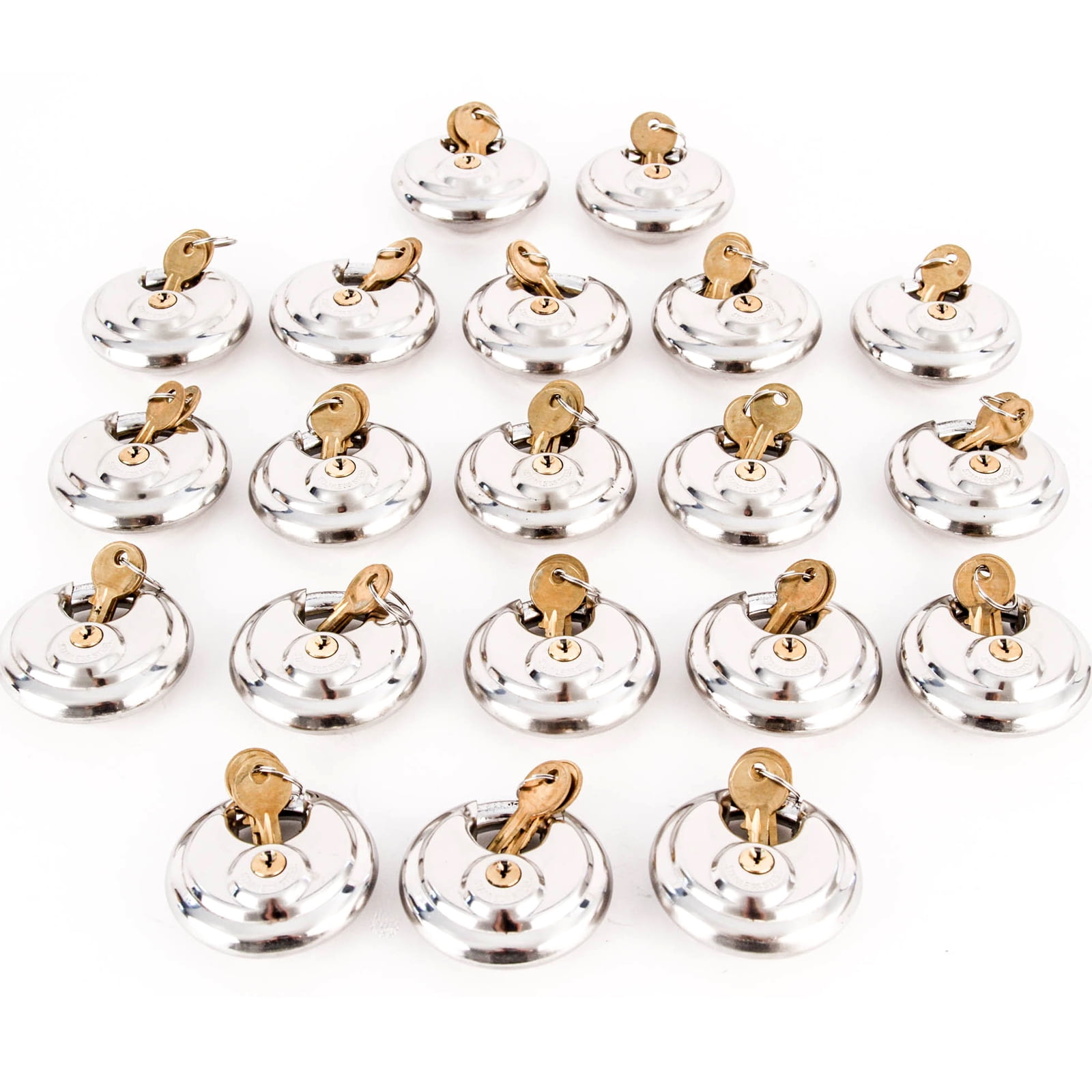 Red Hound Auto 20 Stainless Steel Armor Disc Padlocks Trailer/Self ...