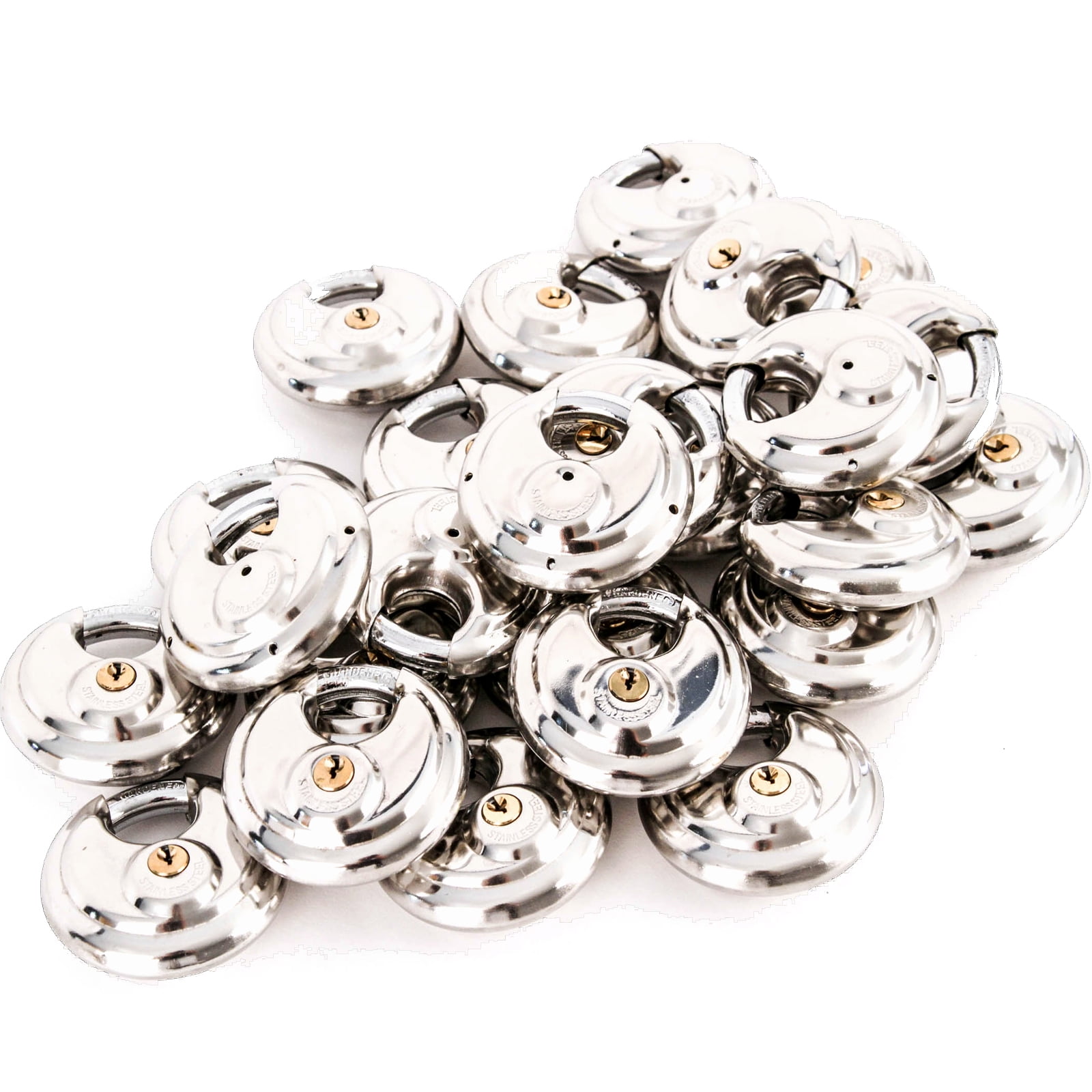 Red Hound Auto 25 Stainless Steel Armor Disc Padlocks Trailer/Self ...