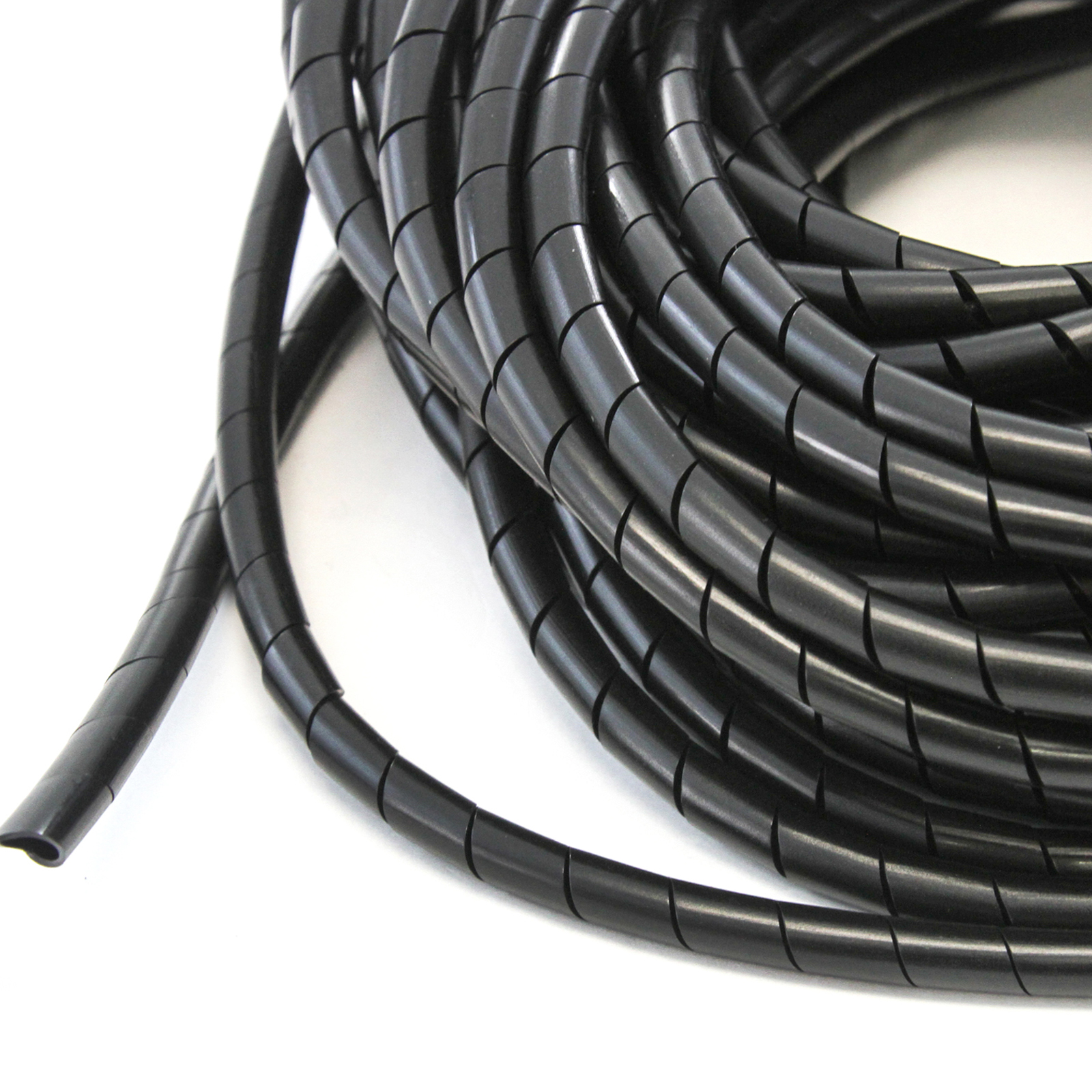 Red Hound Auto 333FT PE 1/2 inches (12 mm) Black Polyethylene Spiral ...