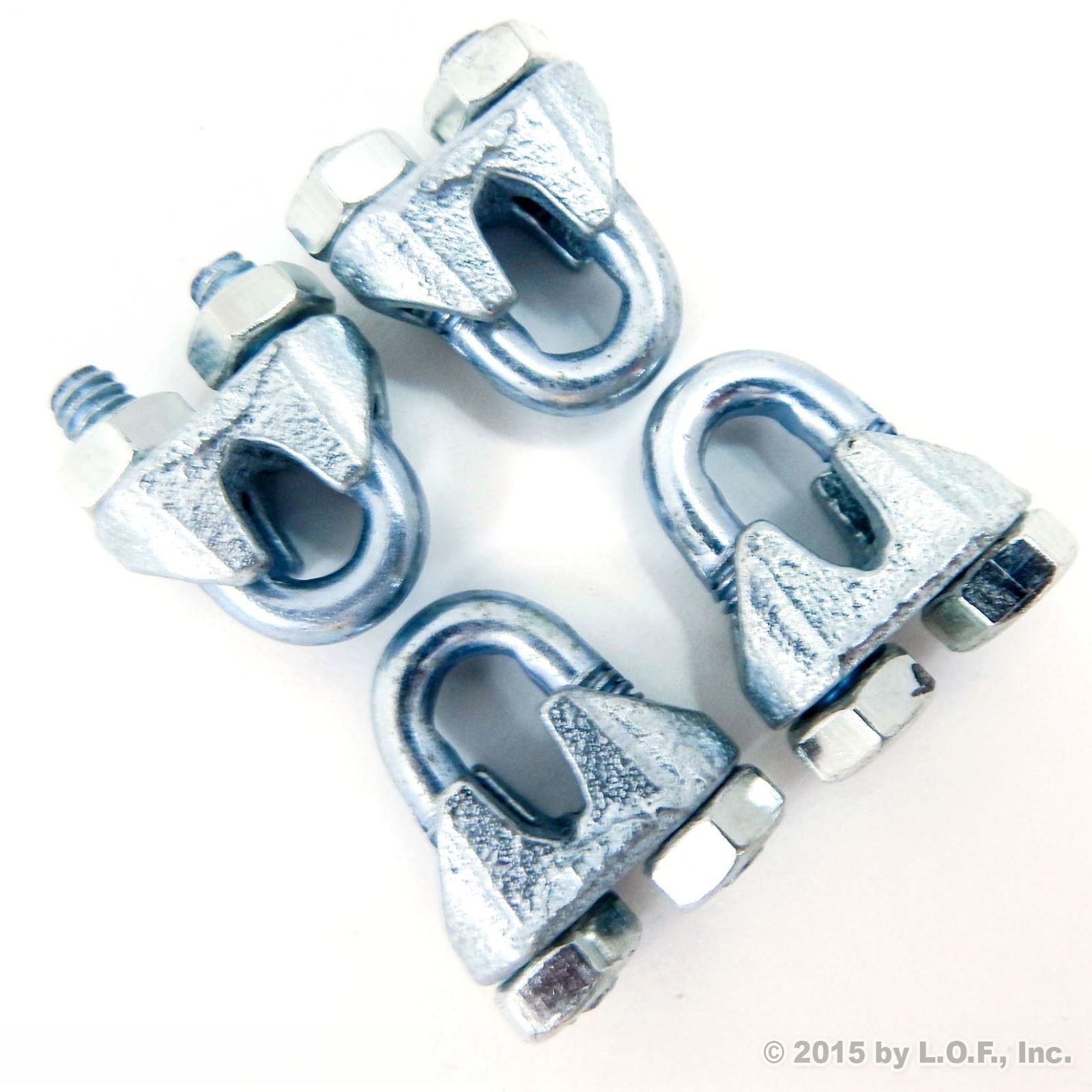 Red Hound Auto 4 New Malleable Zinc Wire Rope Cable Clips, 3/16 Inches ...
