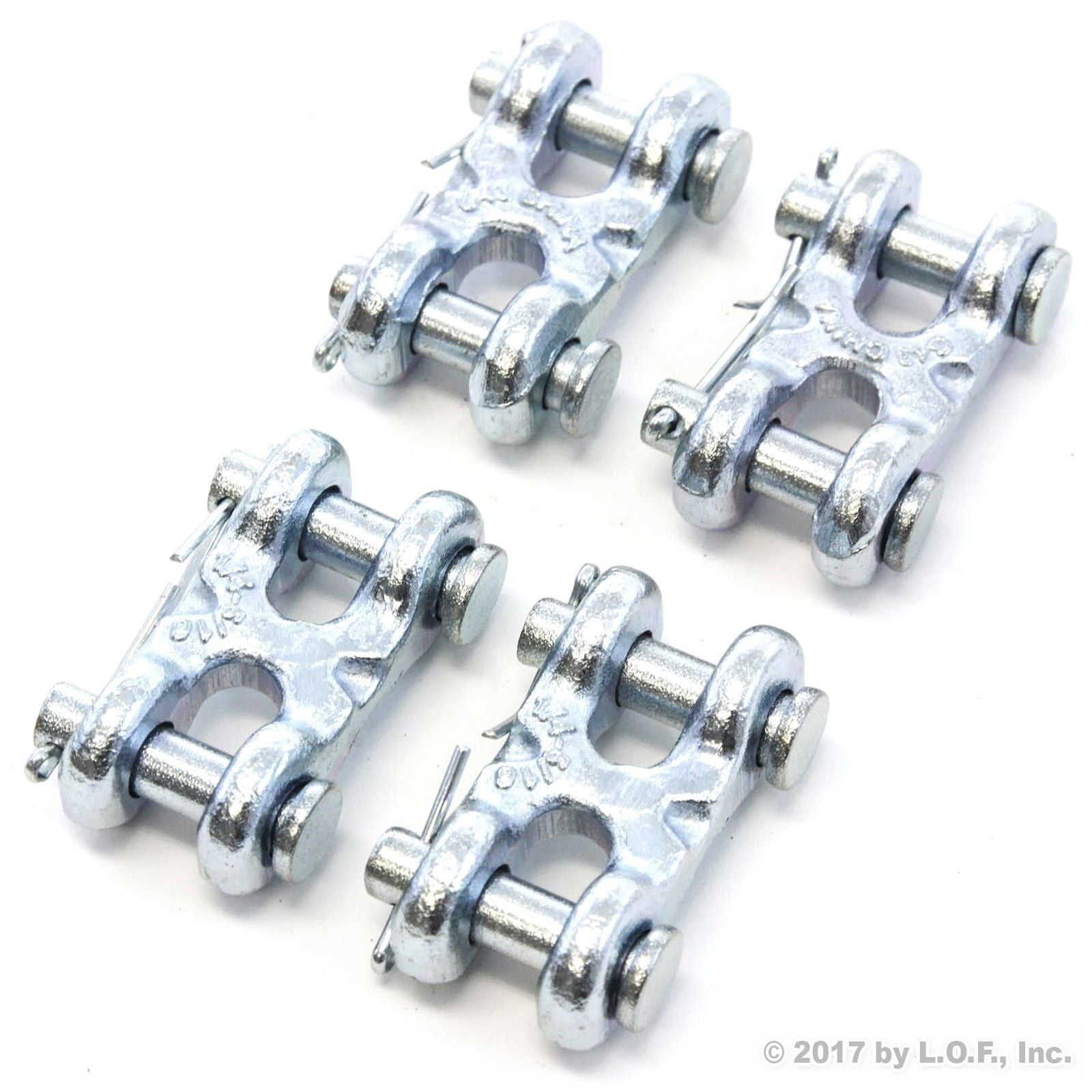 Red Hound Auto (4) Safety Chain RePair Link 1/4 Inch - 5/16 Inch Twin ...