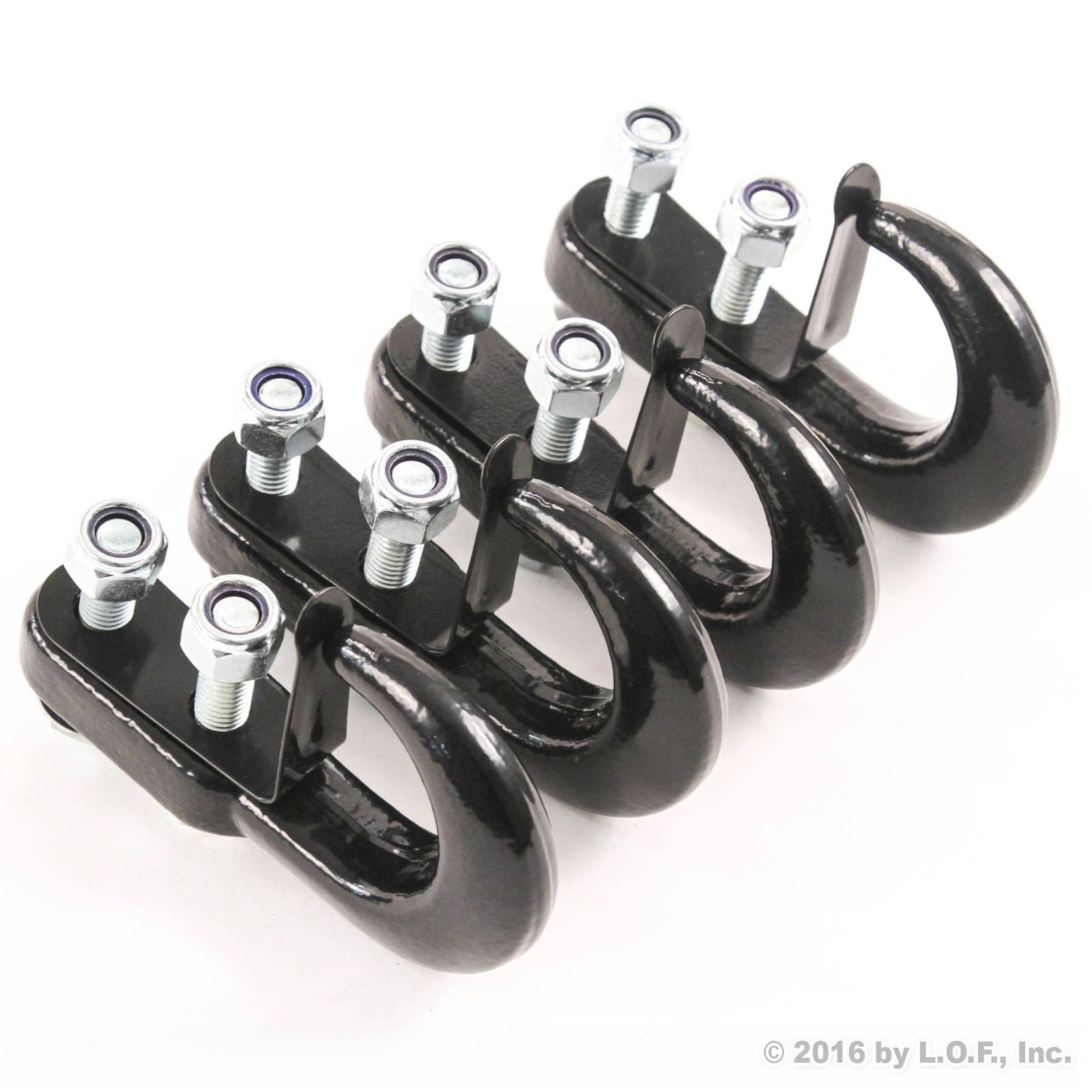 Red Hound Auto 4 Universal Recovery Tow Hooks for Compatible with Ford ...