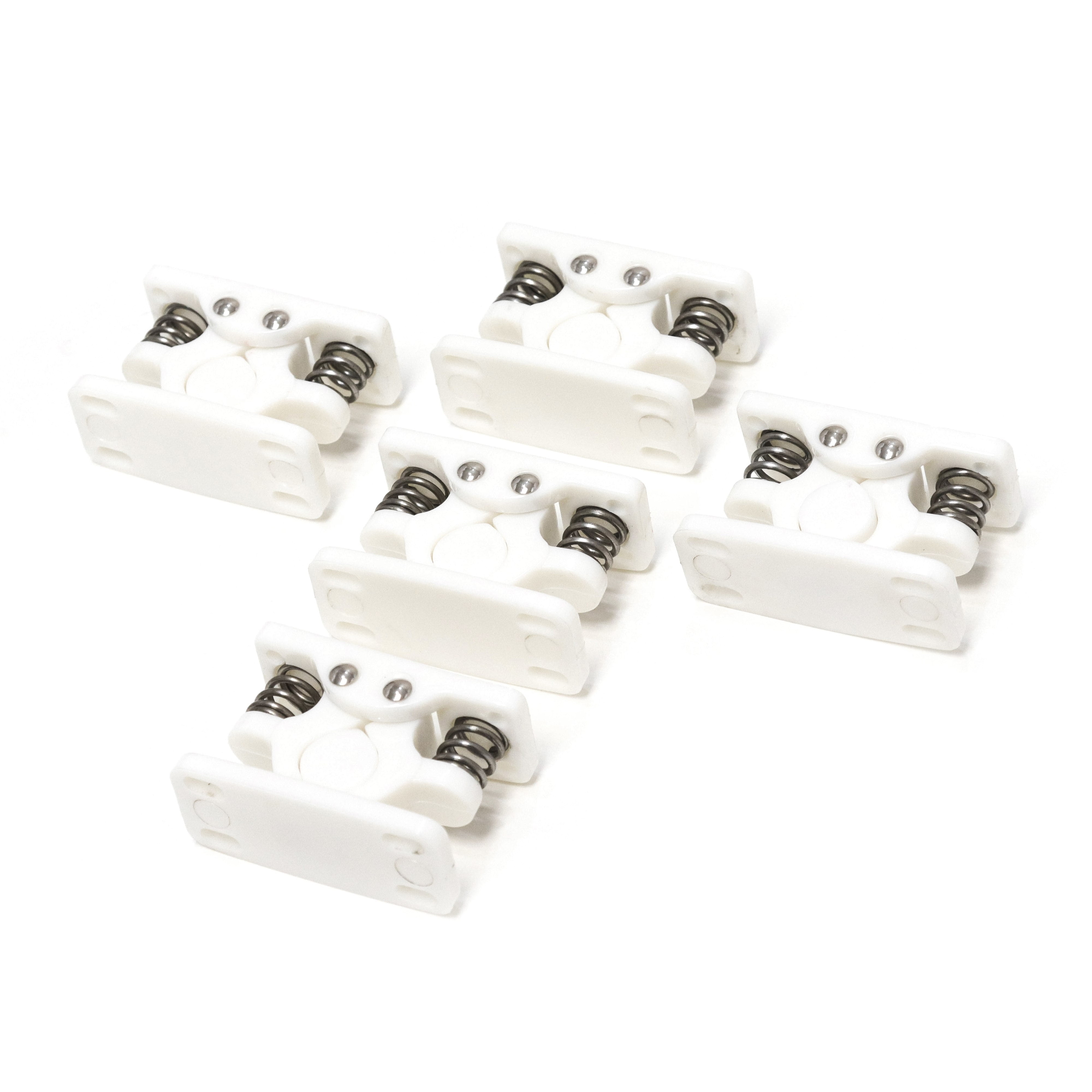Red Hound Auto 5 Spring Loaded Door Holders White Nylon Assembly for ...