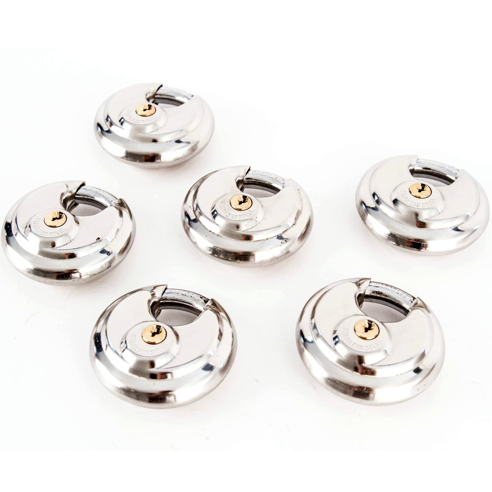 Red Hound Auto 6 Armor Disc Padlock Trailer Brass Cylinder Storage ...