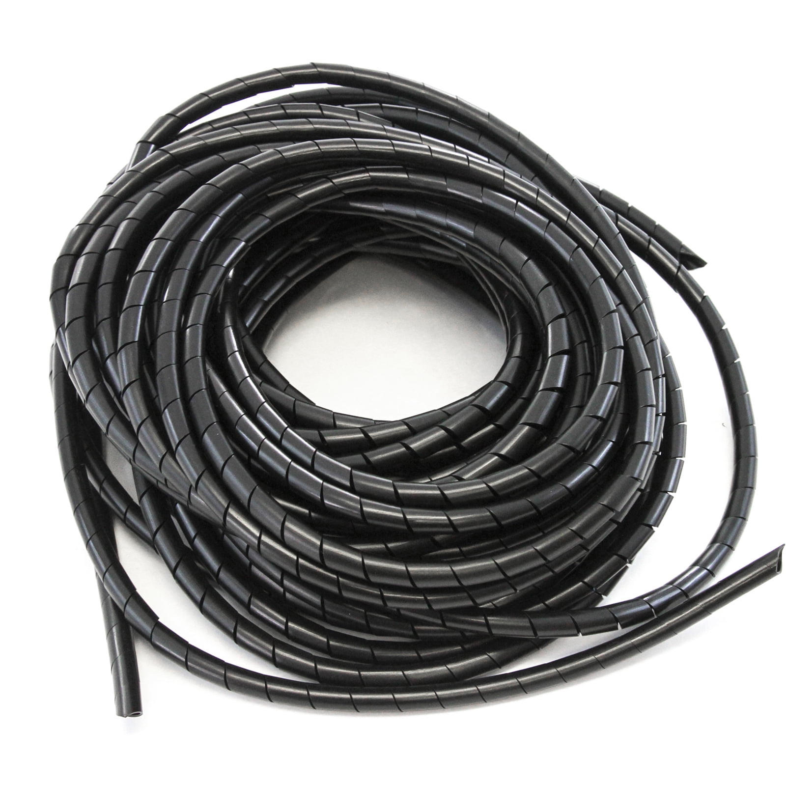 Red Hound Auto 66FT PE 1/2 inches (12 mm) Black Polyethylene Spiral ...