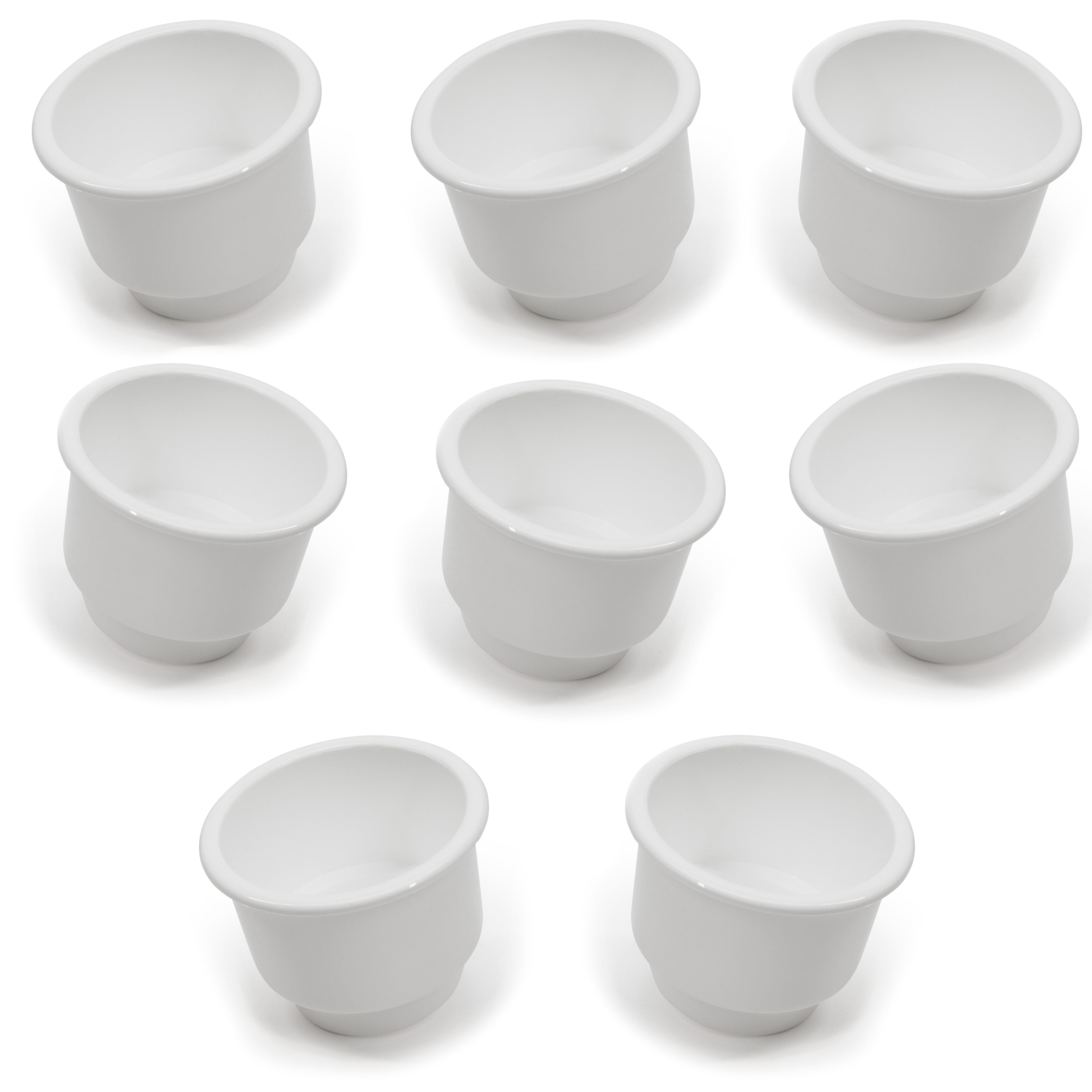 Red Hound Auto 8 Cup Holders Plastic Pocket Recessed Insert Universal ...