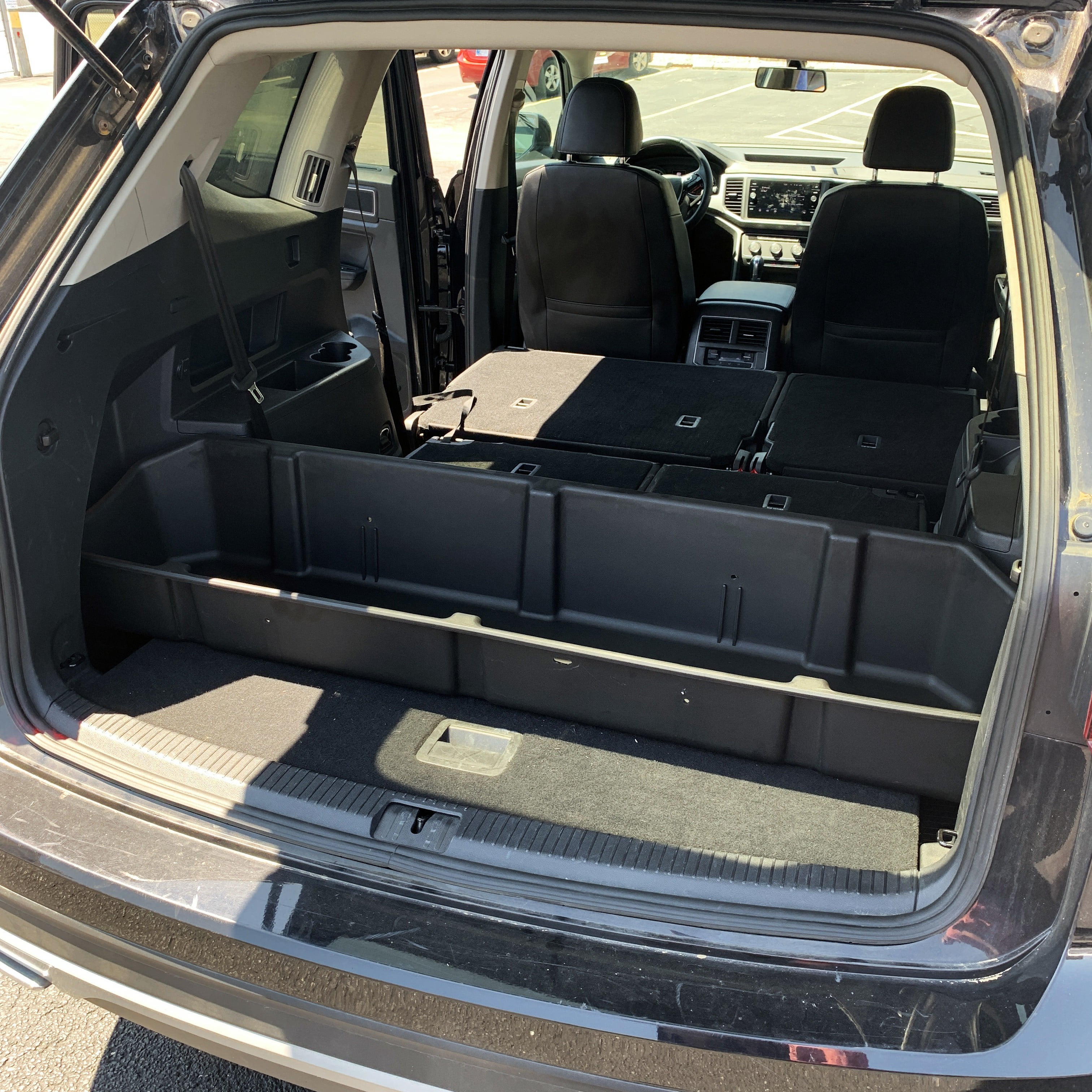 Red Hound Auto Cargo Rear Storage Box Container Custom Direct Fit Black ...