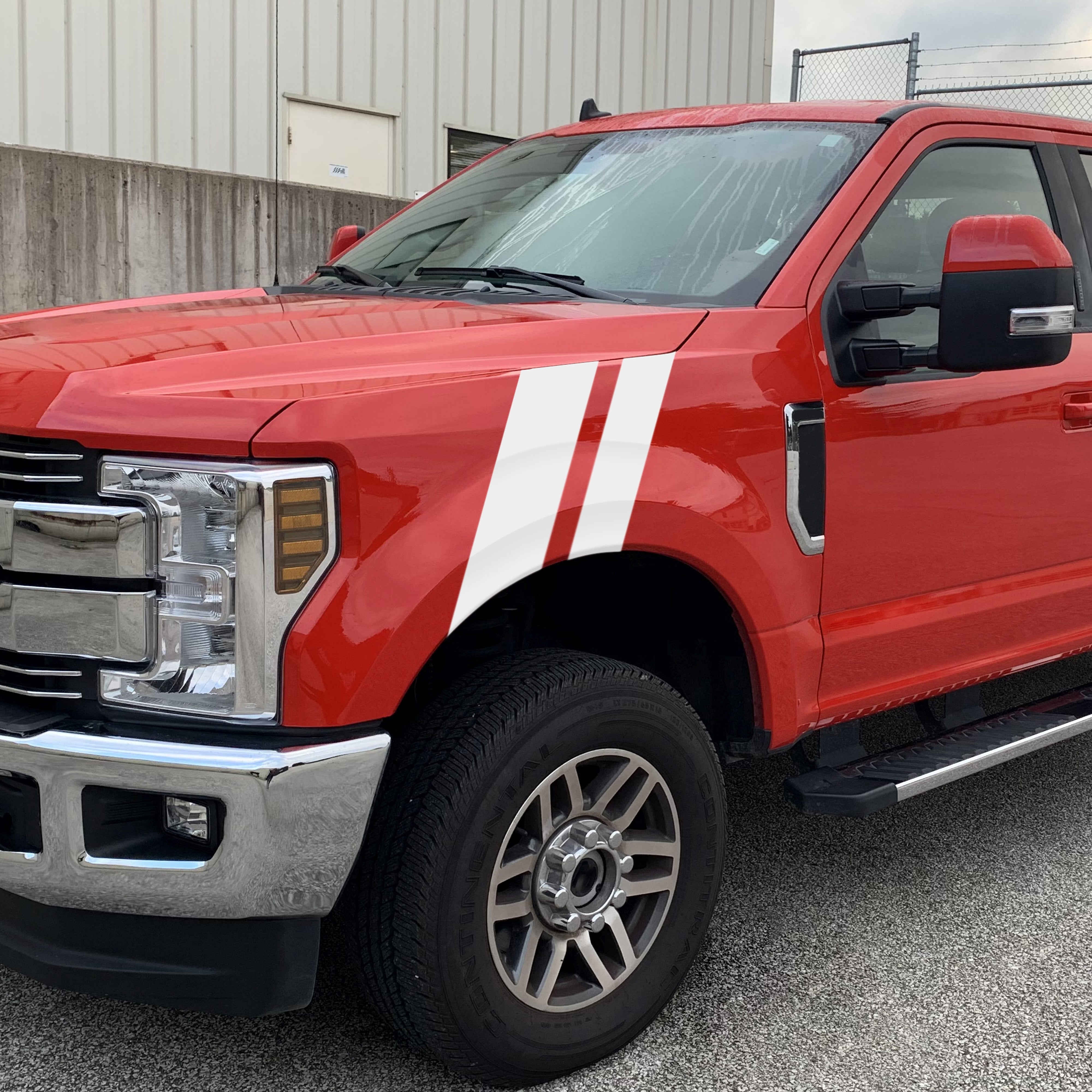 Red Hound Auto Fender Stripes Hash Marks Racing Vinyl Decals 3 and 2 ...