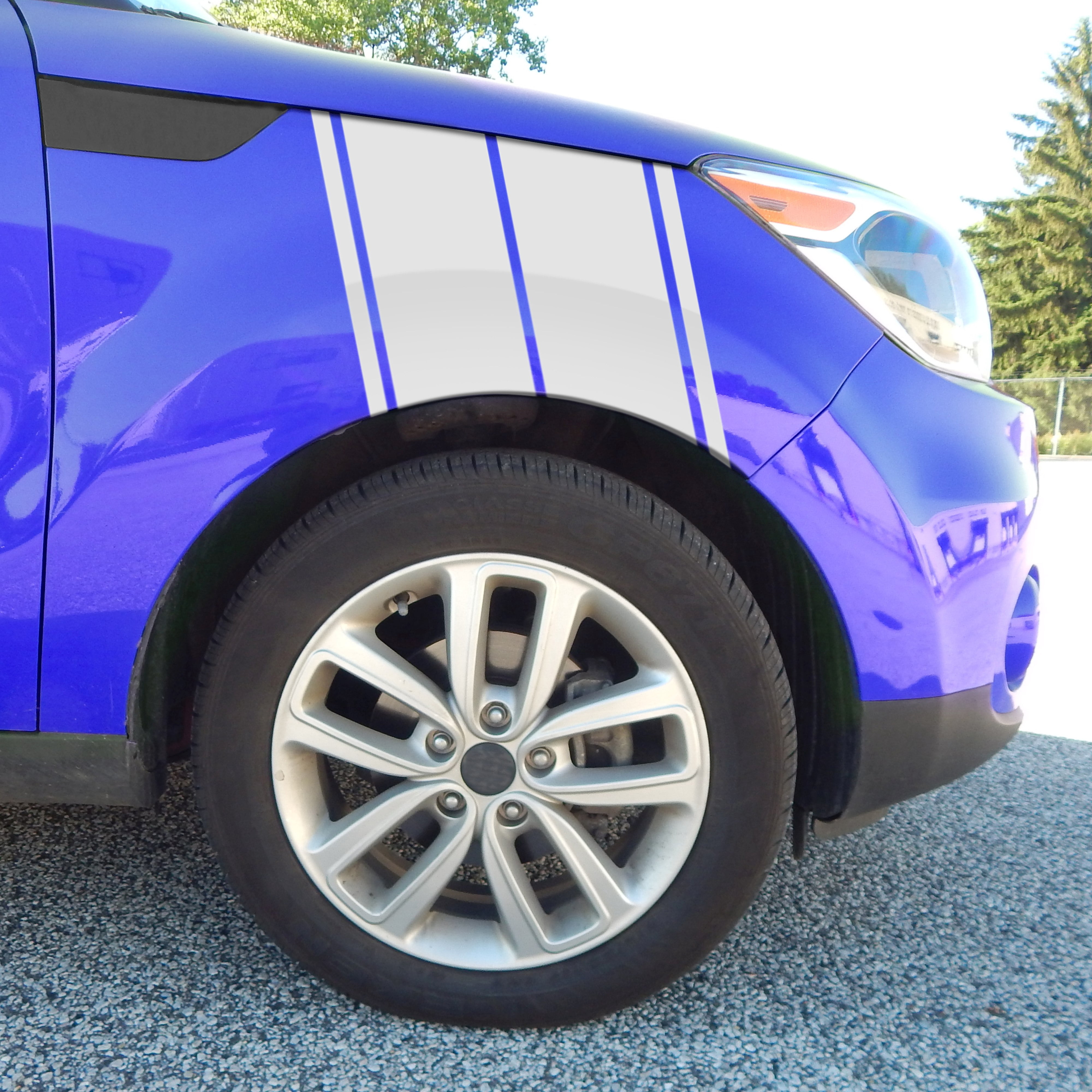 Red Hound Auto Fender Stripes Hash Marks Racing Vinyl Decals 4 inch ...