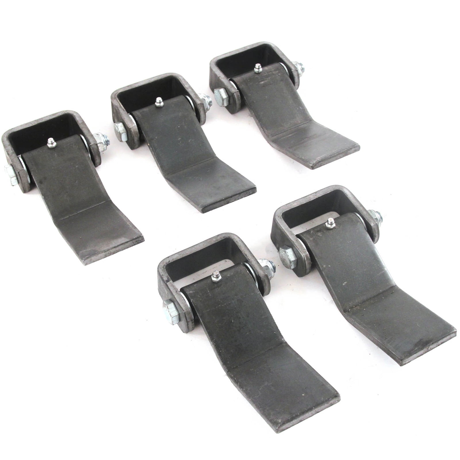 Red Hound Auto Qty 5 Steel Strap Style Long Leaf Hinge with Grease Zerk ...