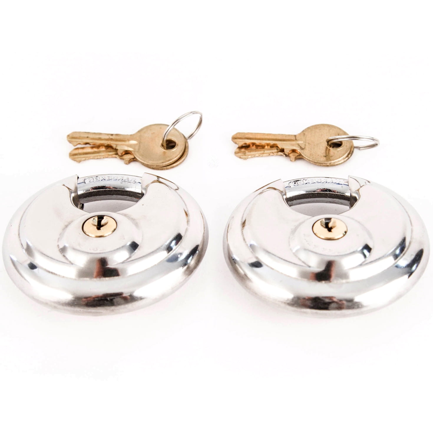 Red Hound Auto Stainless Steel Shrouded Disc Padlock with 2-3/4 Inches ...