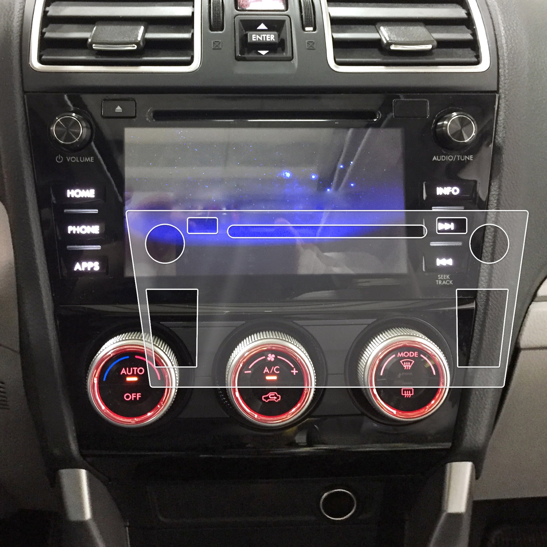 Red Hound Auto Touch Display Protector 2016-2018 Compatible with Subaru ...