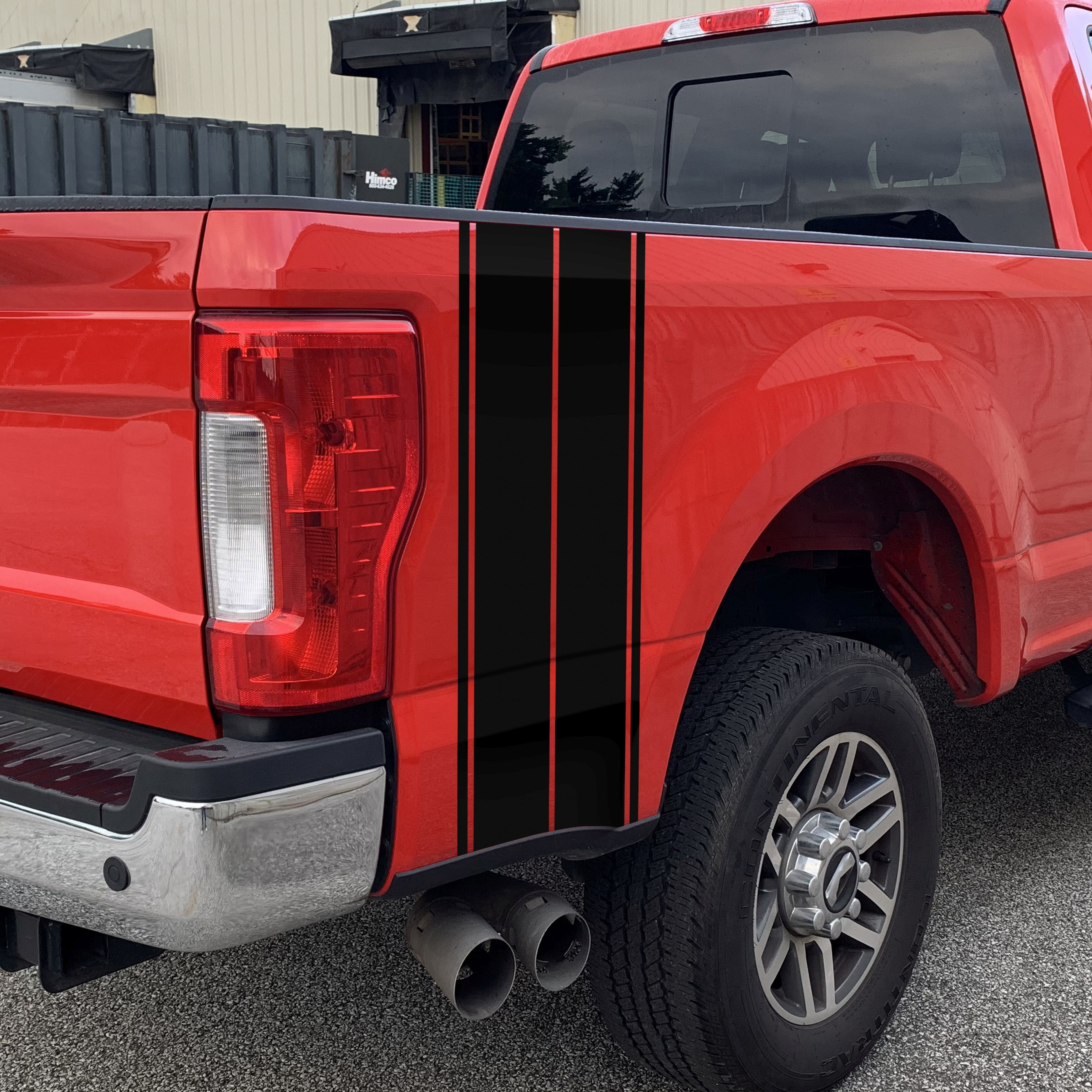 Red Hound Auto Truck Bed Stripe Hash Marks Vinyl Decal Racing Bars 10 ...