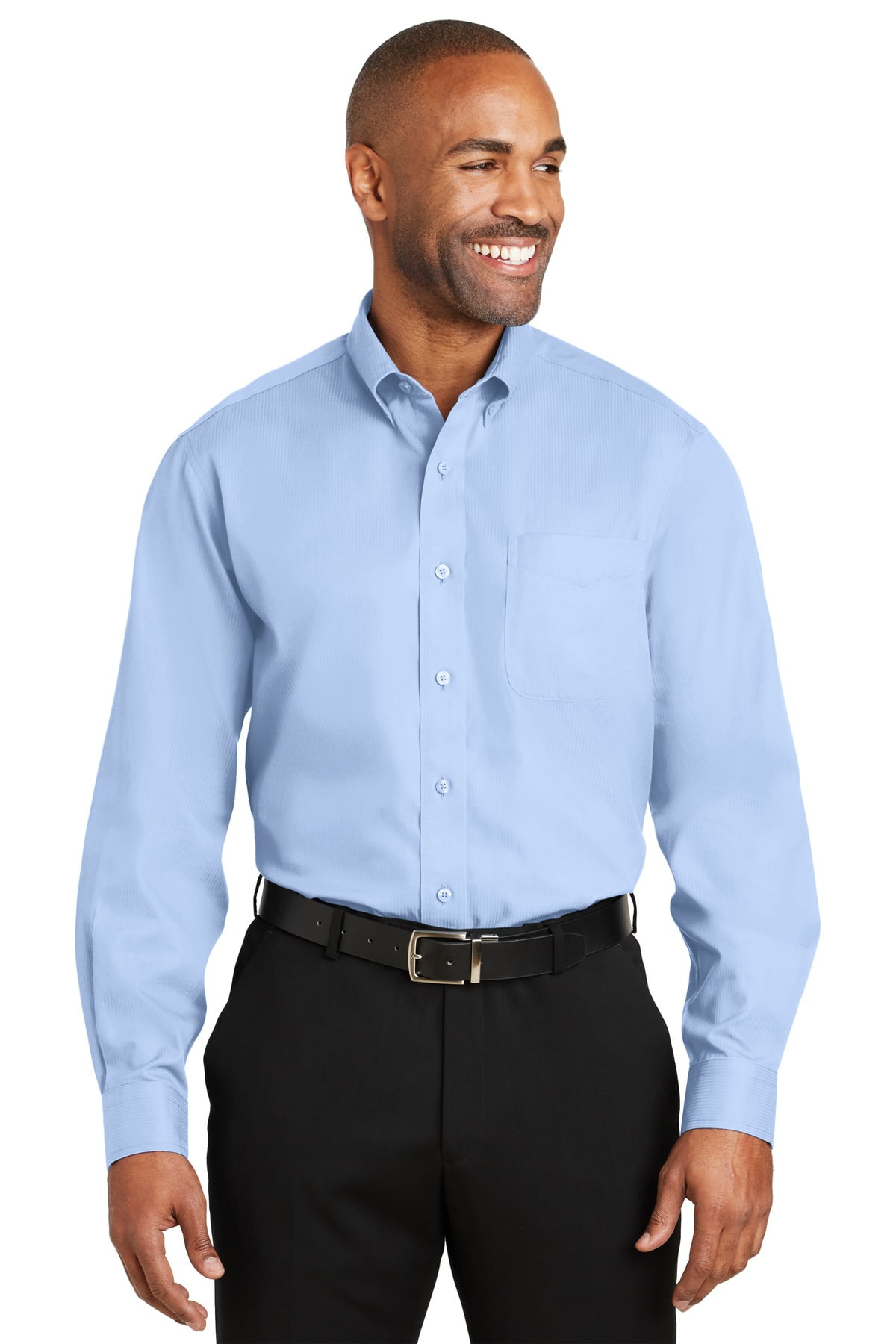 Red HouseÂ® - Dobby Non-Iron Button-Down Shirt. RH60 - Walmart.com