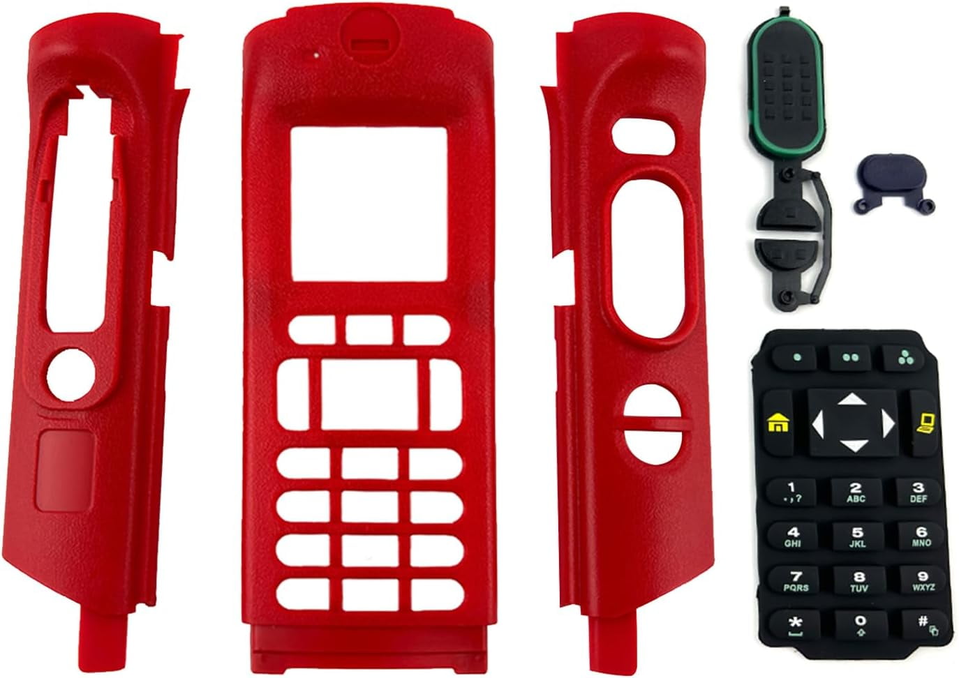 Red Housing Case Front Cover with Full-Keypad for Two Way Radio APX6000 ...